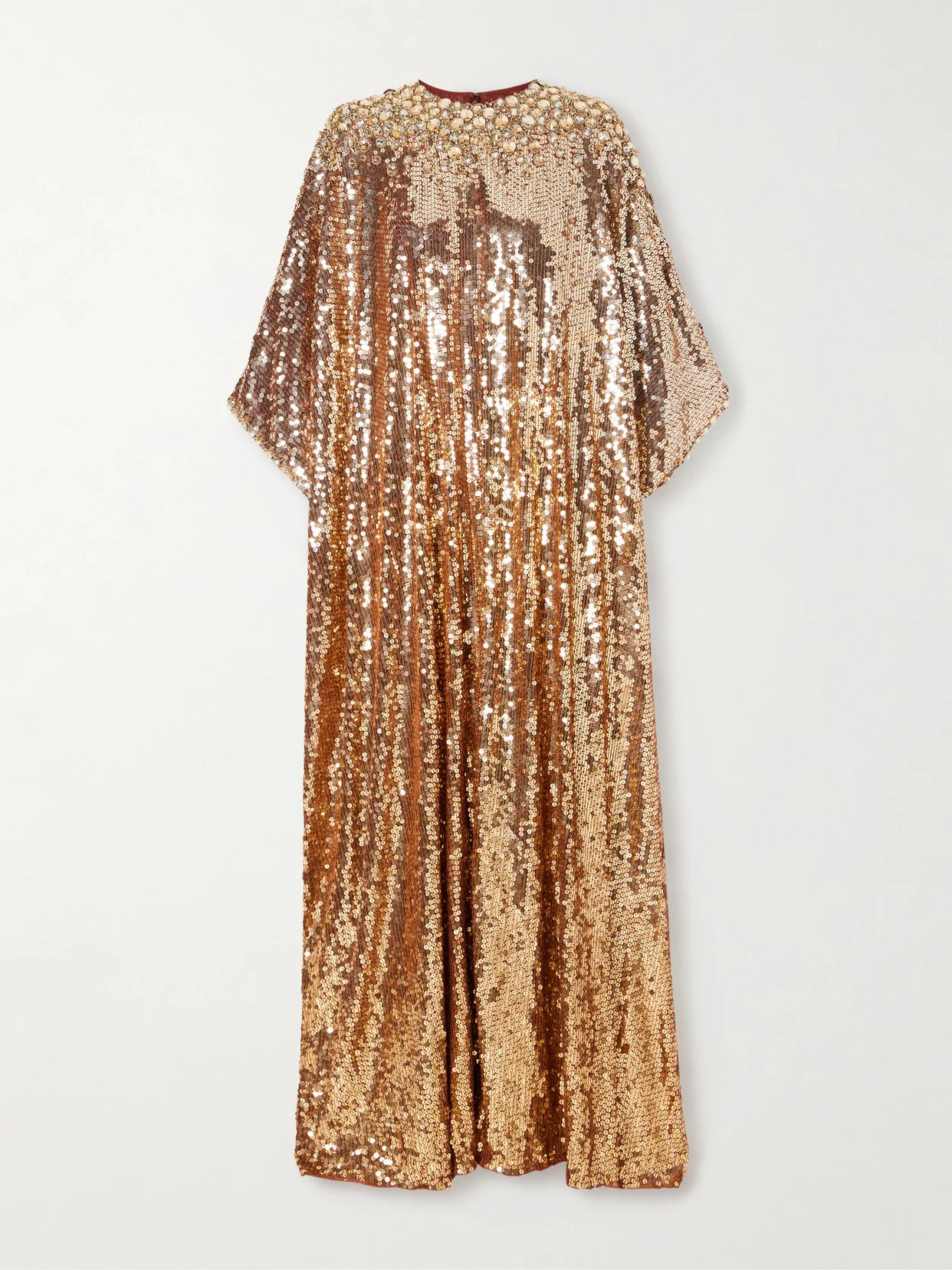 JENNY PACKHAM Fontaine Crystal-embellished Sequined Tulle Gown ...
