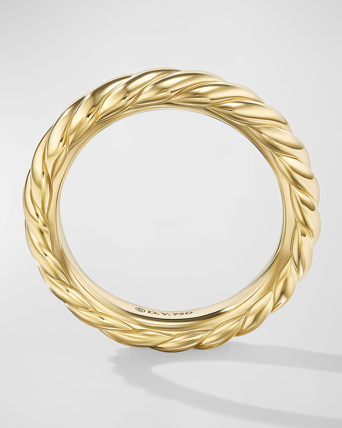 DAVID YURMAN Sculpted Cable Band Ring in 18K Gold, 4.5mm | REVERSIBLE