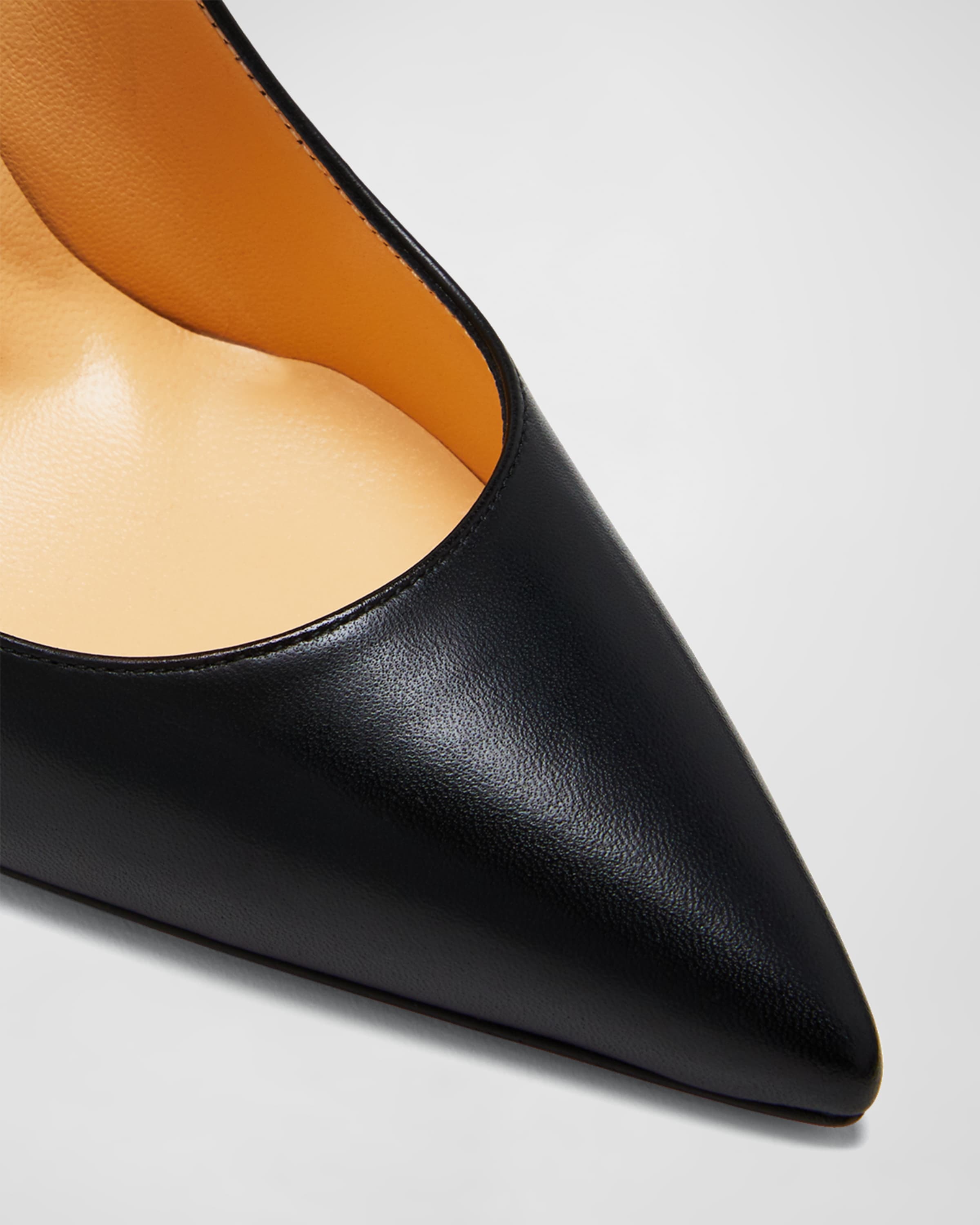 Christian Louboutin Kate Red Sole High-Heel Pumps, Black | REVERSIBLE