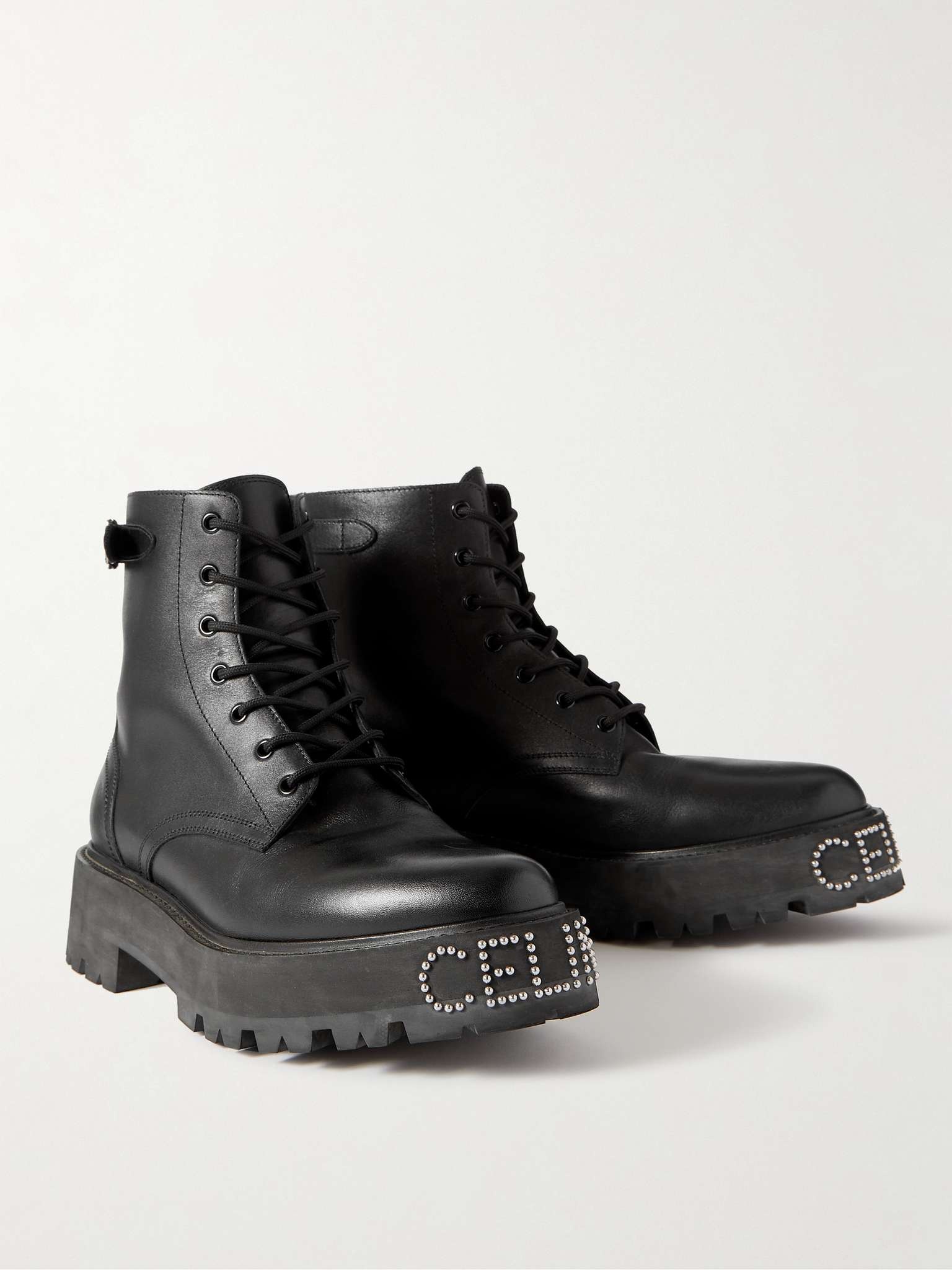 CELINE Ranger Studded Leather Boots mrporter REVERSIBLE