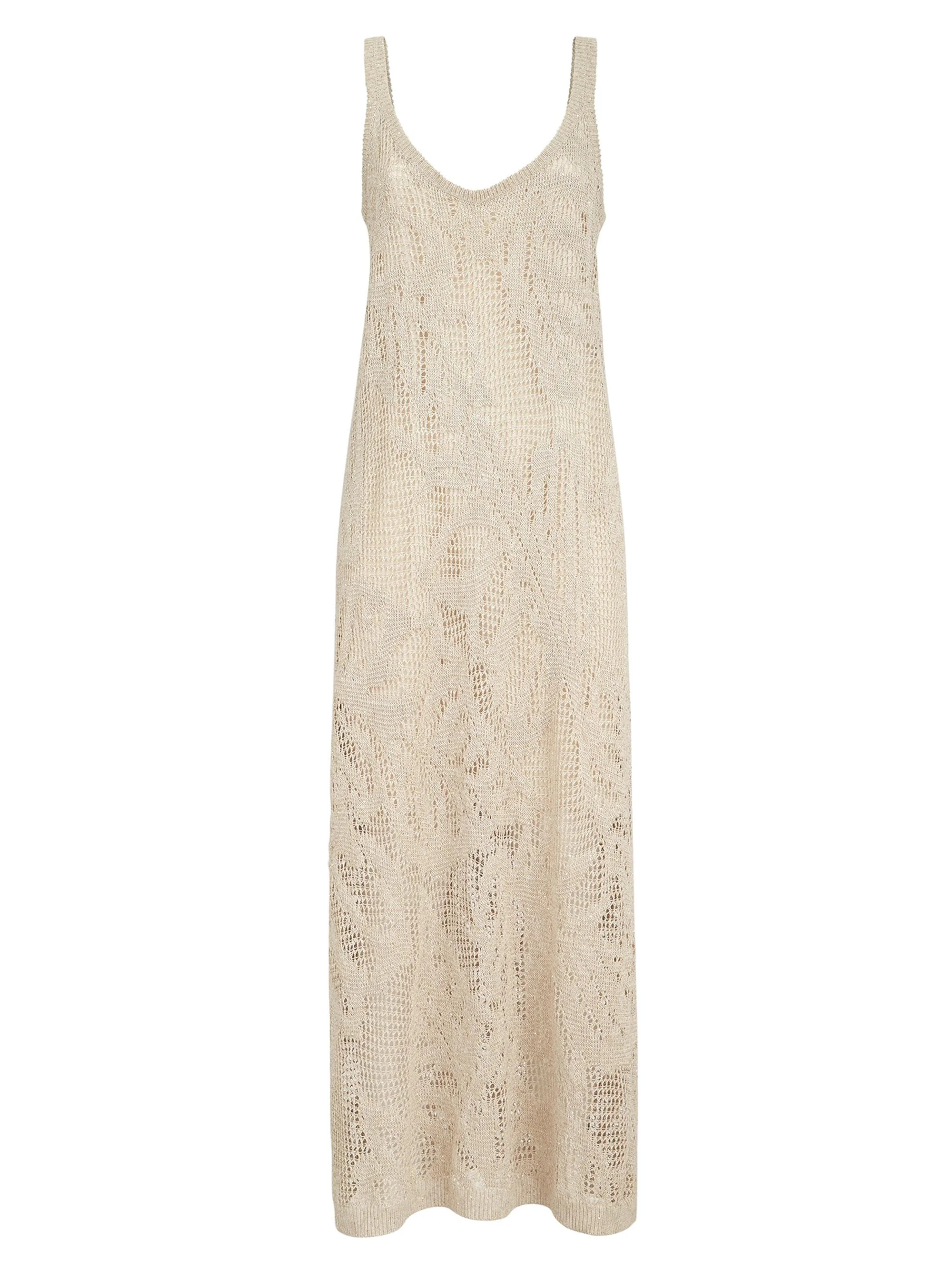 Brunello Cucinelli Women's Dazzling Water Lillies Dress in Linen and ...