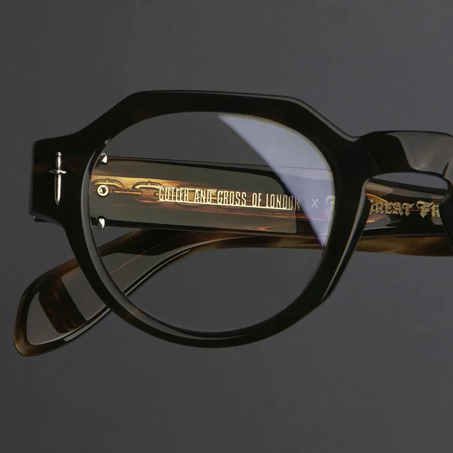 CUTLER AND GROSS THE GREAT FROG LUCKY DIAMOND I ROUND OPTICAL GLASSES ...