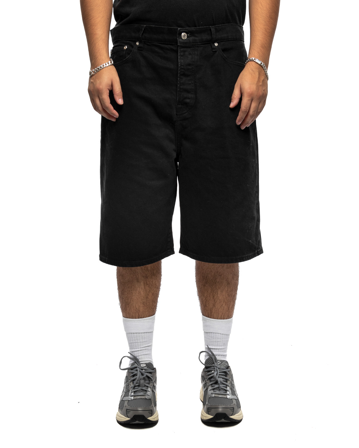Stüssy Big Ol' Shorts Denim Black | REVERSIBLE