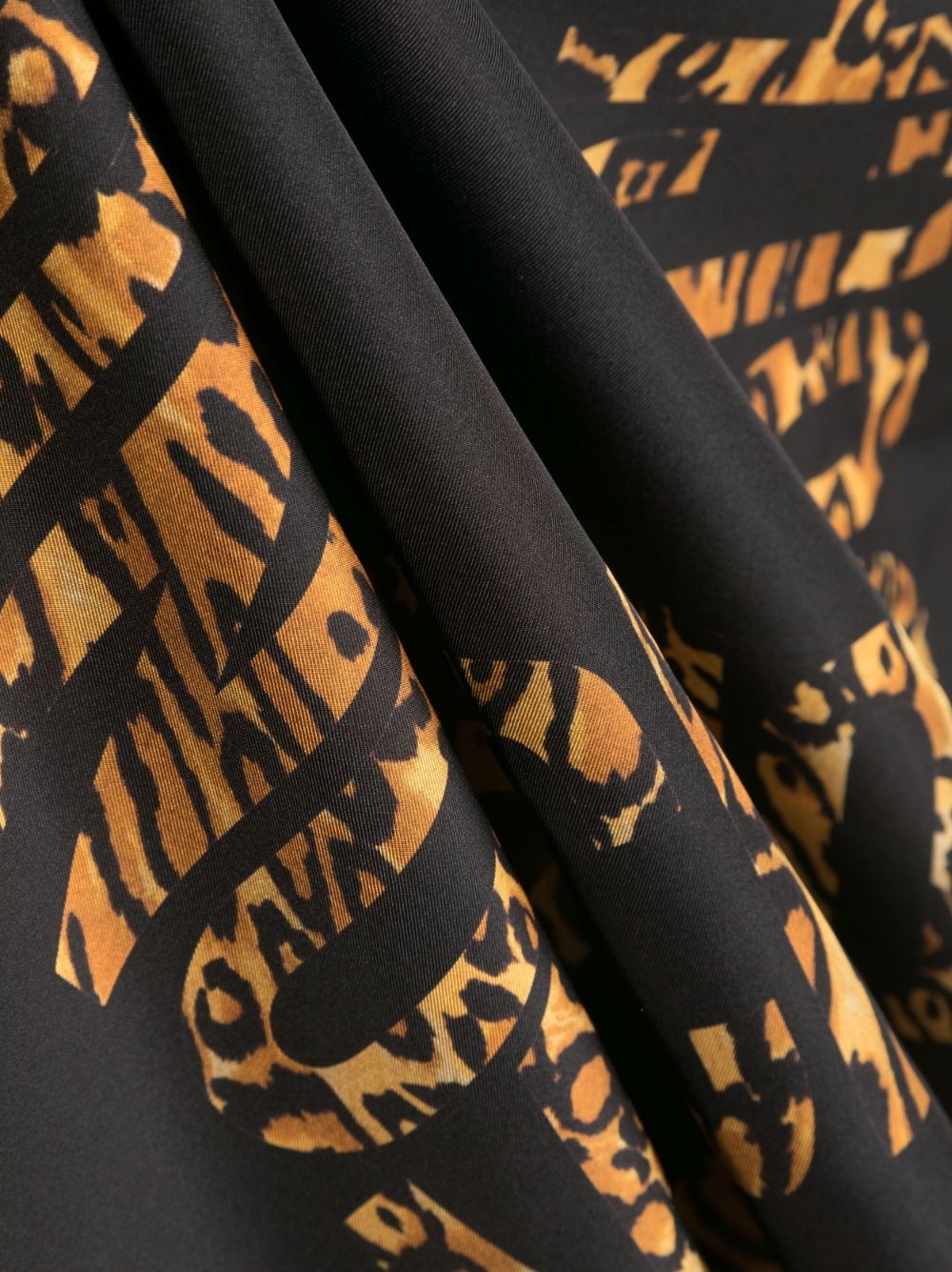 Moschino leopard-print silk scarf | REVERSIBLE