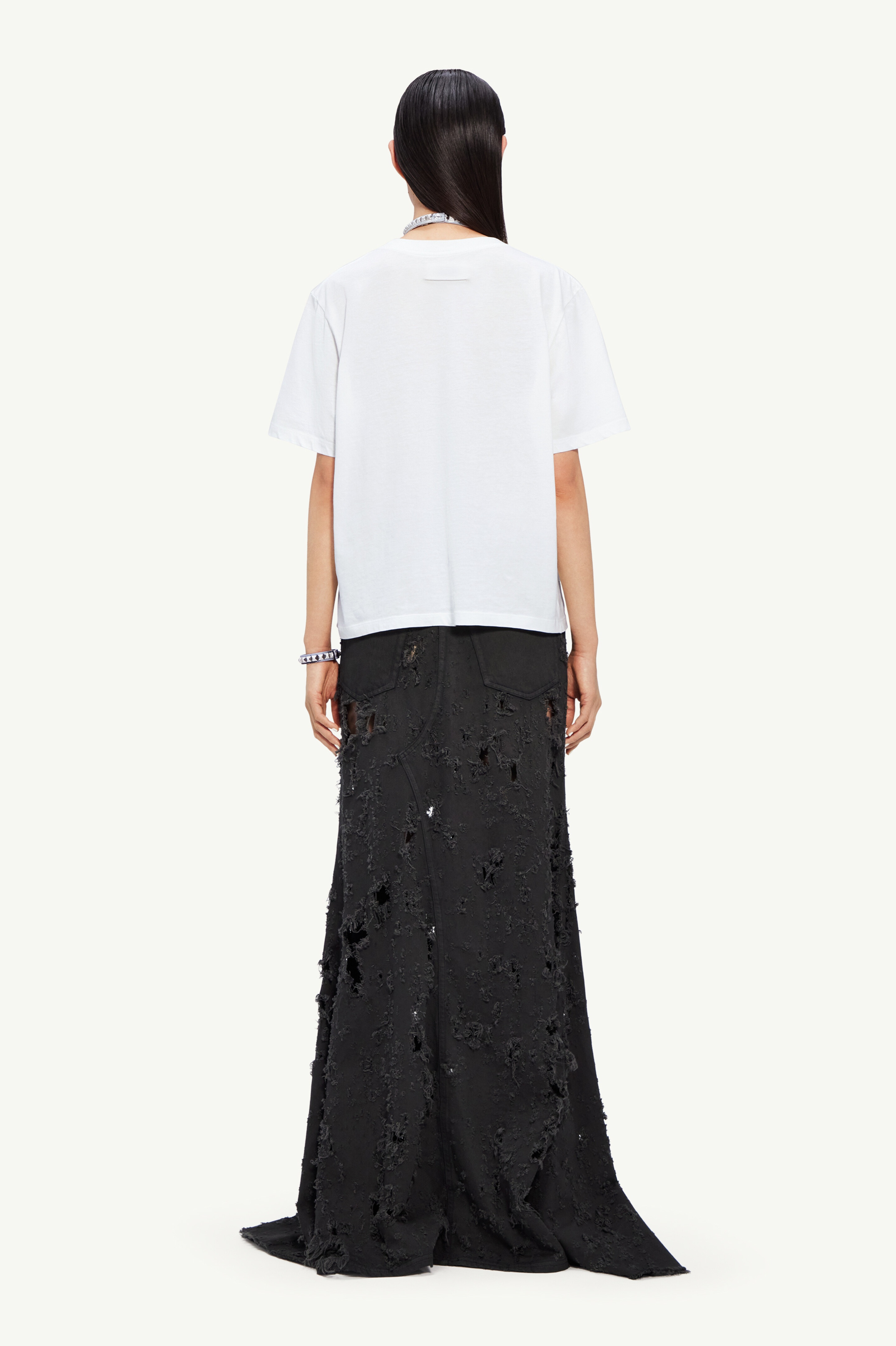 MM6 Maison Margiela Worn numbers T-shirt | REVERSIBLE