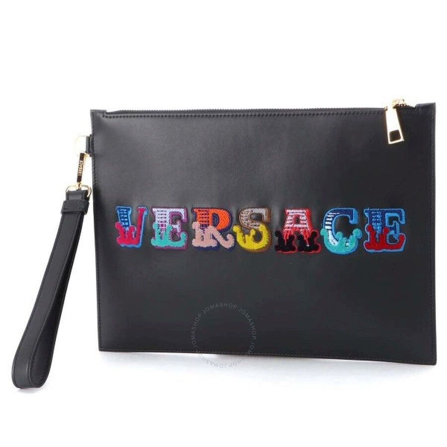 VERSACE Versace Multicolor Men's Rainbow Logo Clutch Bag | jomashop ...