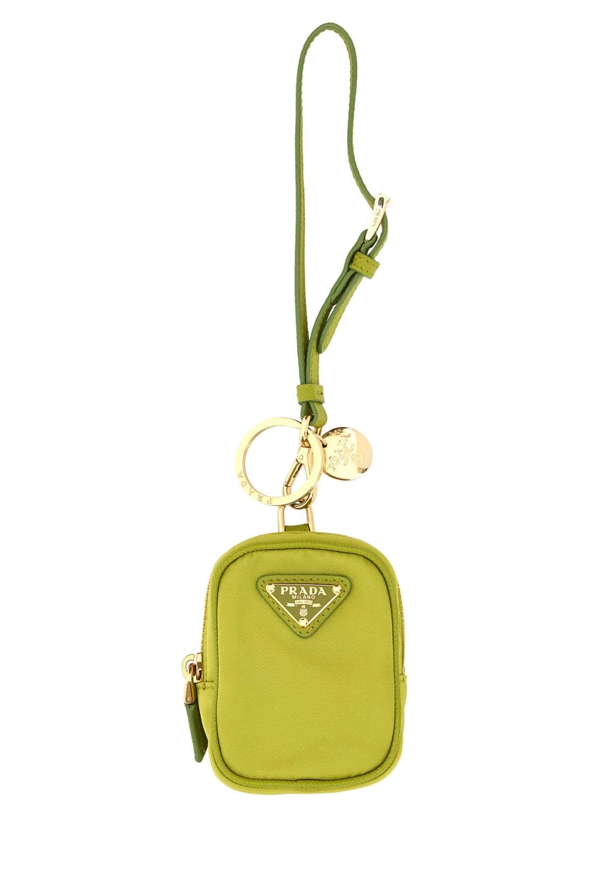 Prada Prada Women Pistachio Green Re-Nylon Re-Edition 1978 Key Ring ...