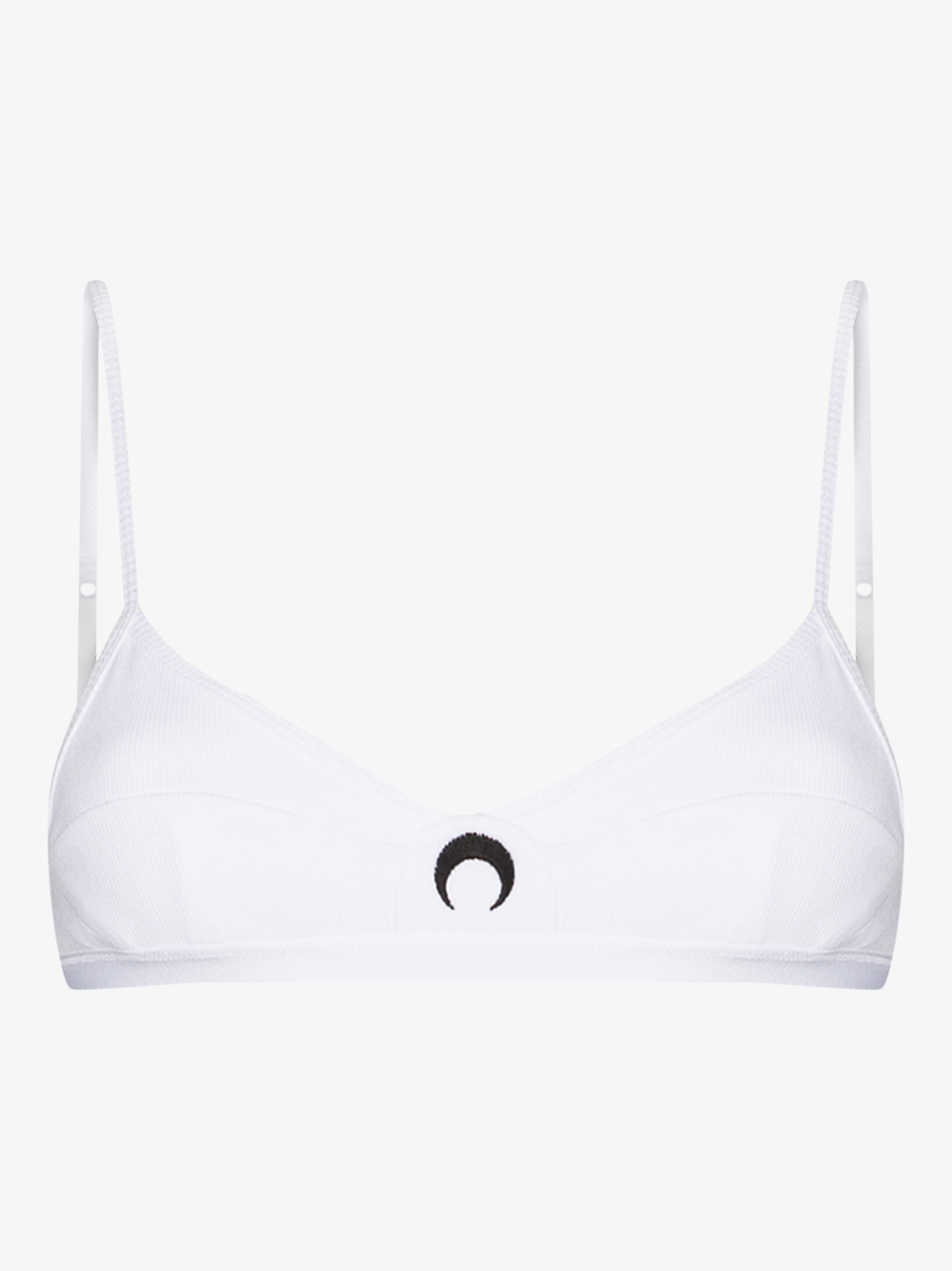 Marine Serre crescent moon ribbed bra | REVERSIBLE