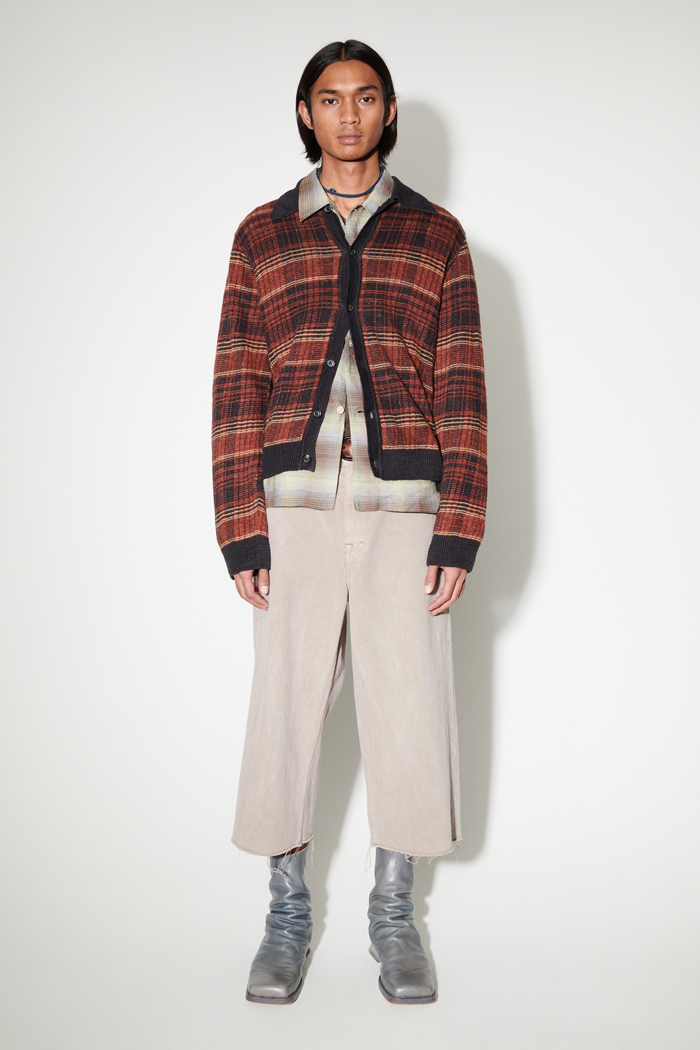 Our Legacy Evening Polo Rust Geezer Check | REVERSIBLE