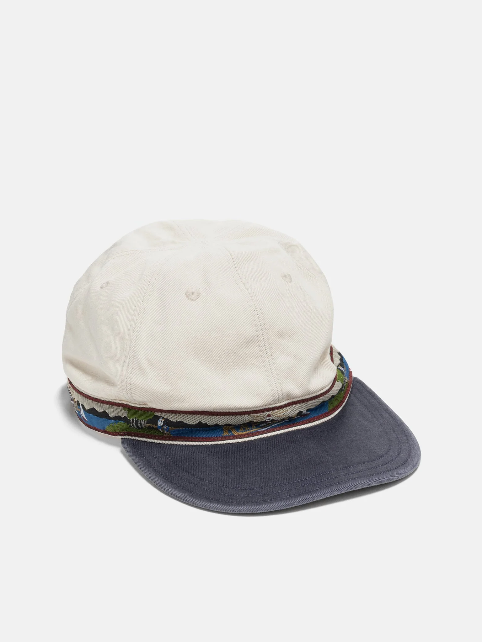 Kapital Chino BRIMFIELD Cap (Guiding Light) ECRxNavy | REVERSIBLE