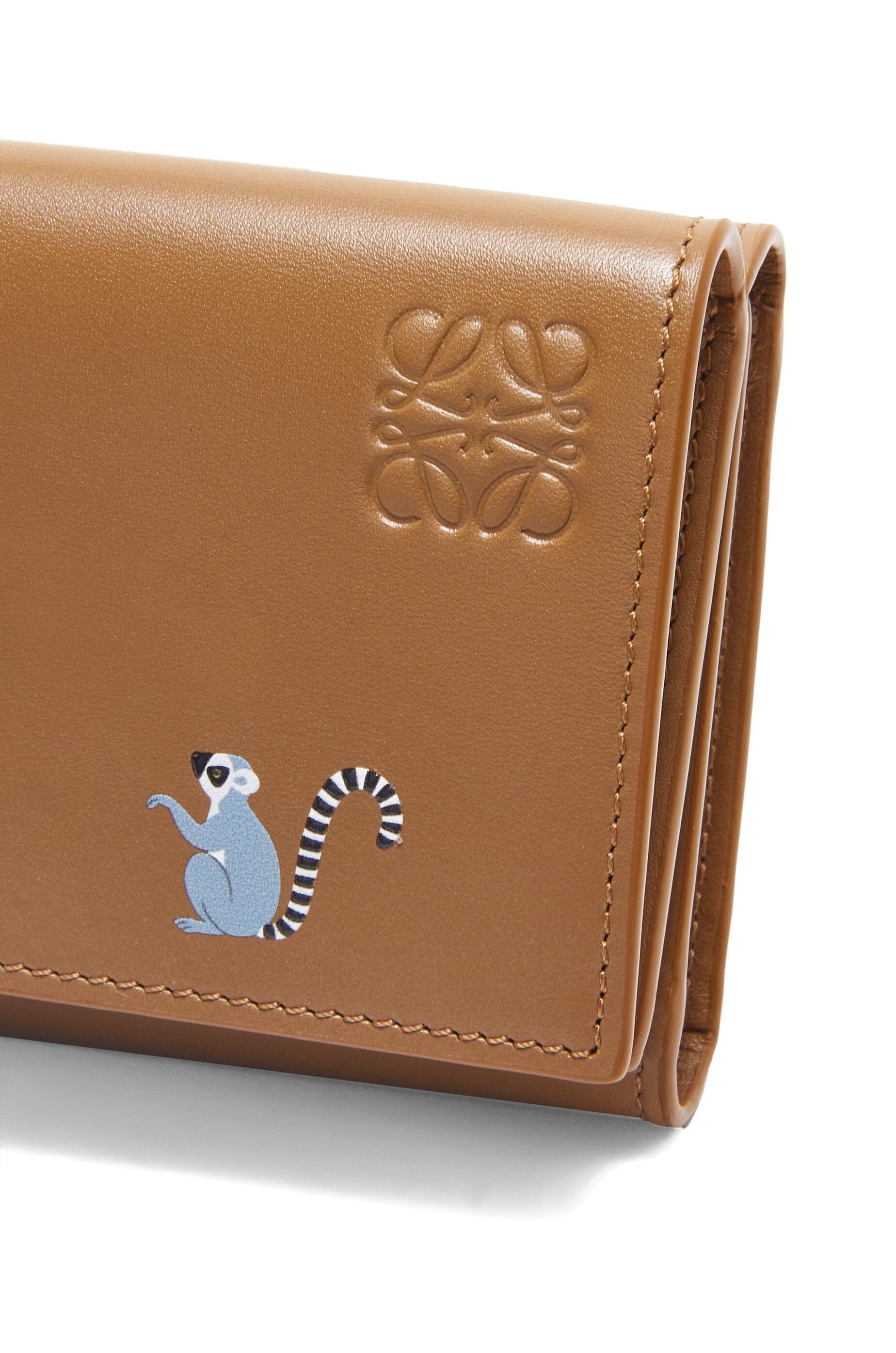 Loewe Lemur trifold wallet in satin calfskin | REVERSIBLE