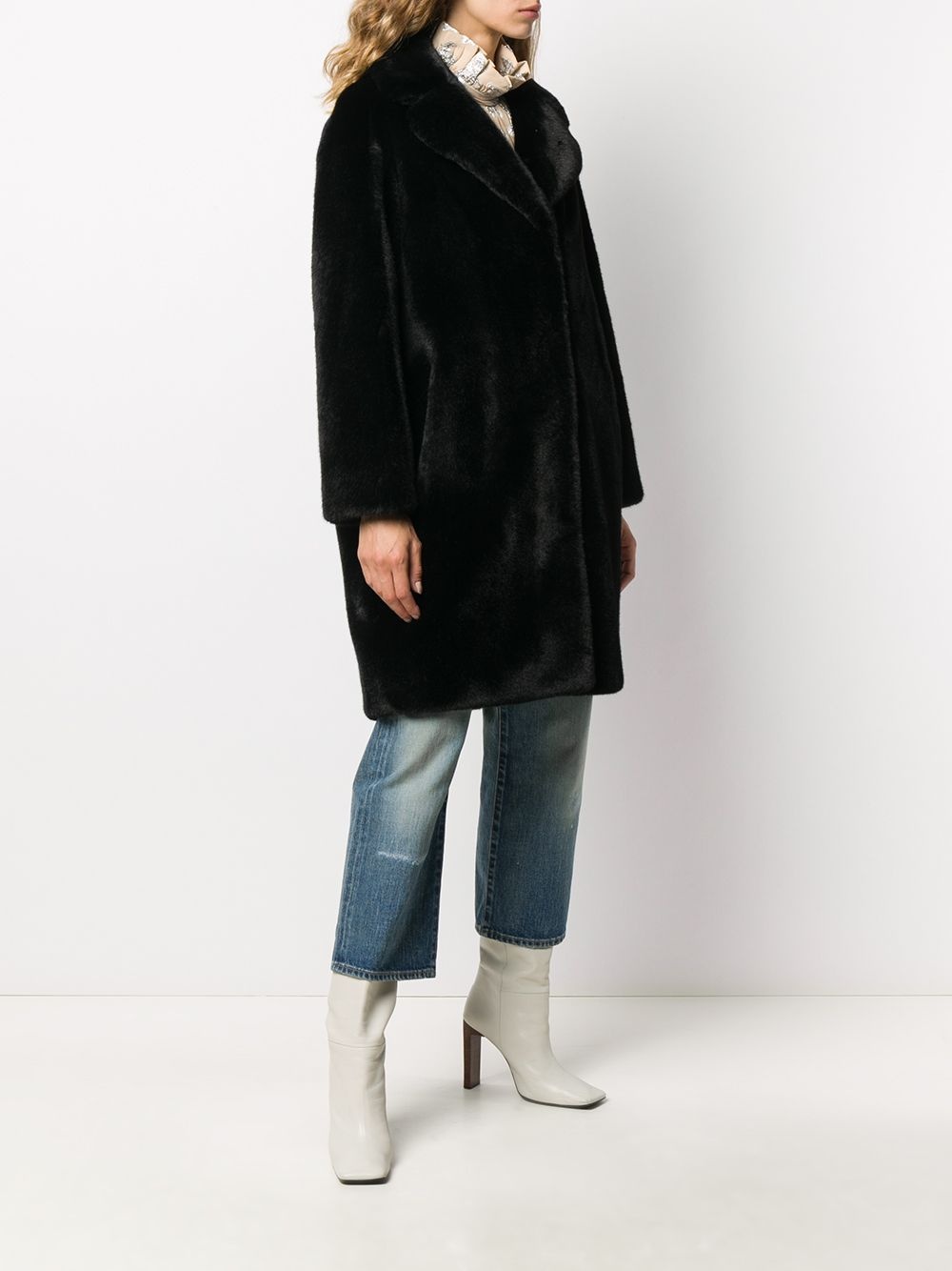 STAND STUDIO Camille Cocoon teddy style coat | REVERSIBLE