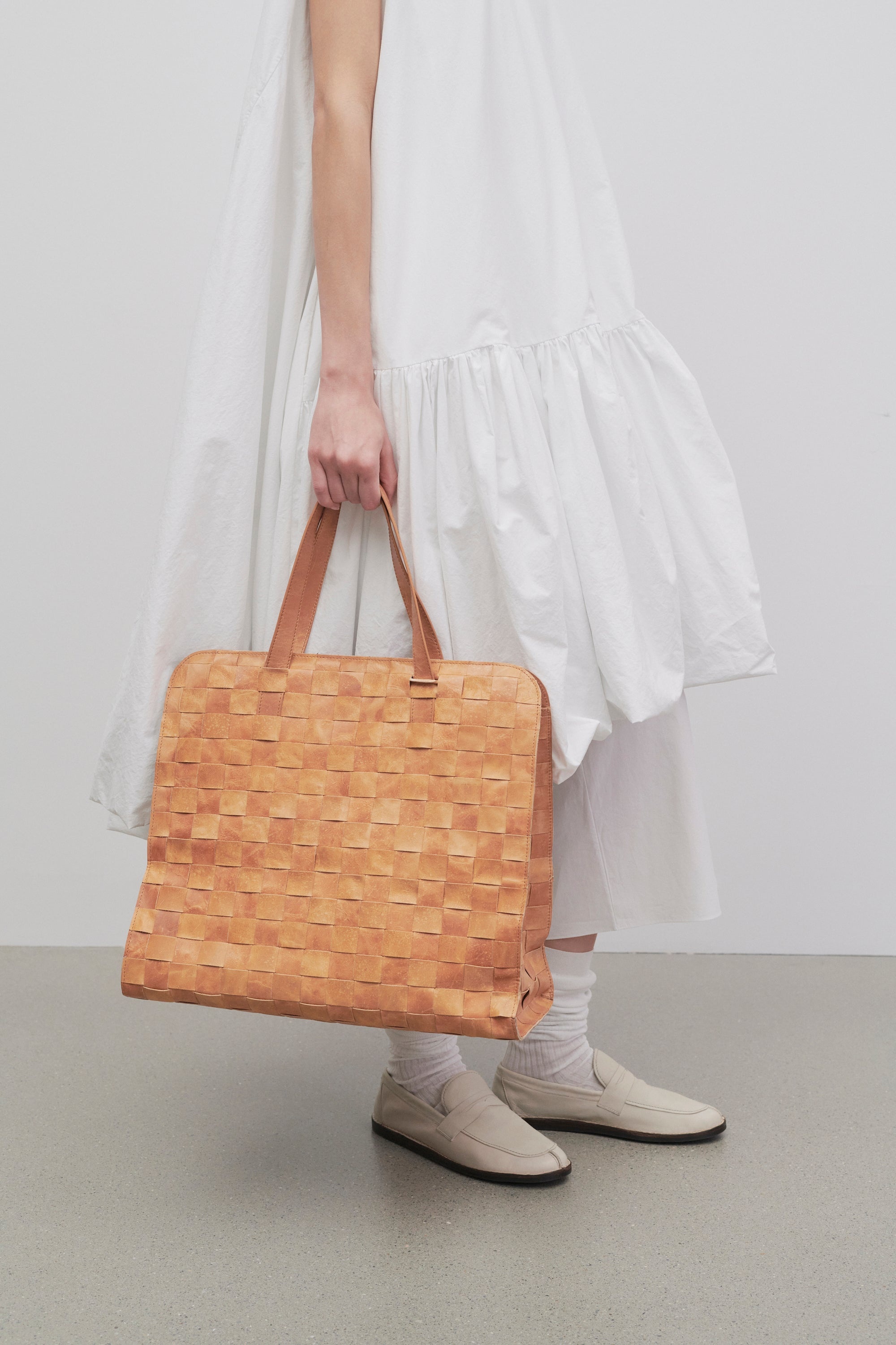 The Row Ben Bag in Leather | REVERSIBLE