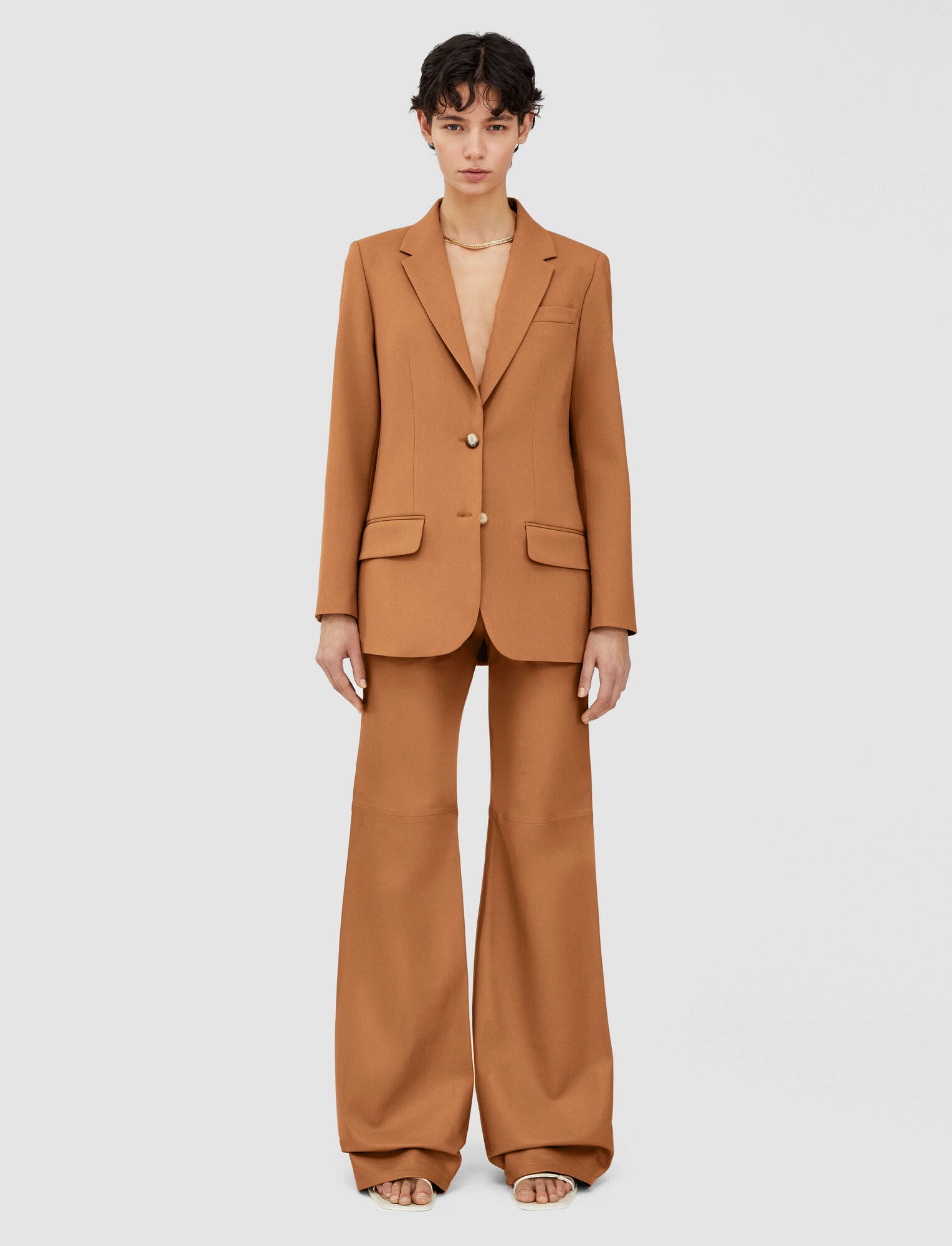 JOSEPH Tailoring Wool Stretch Jackie Jacket | REVERSIBLE