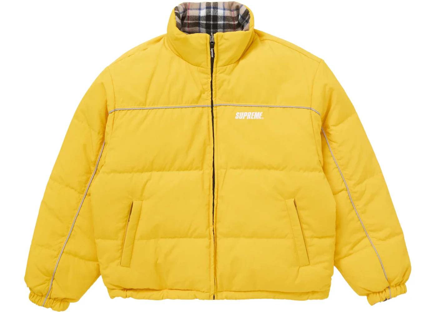 Supreme Supreme Reversible Puffer Jacket Yellow | REVERSIBLE
