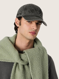 Golden Goose Anthracite baseball cap with tone-on-tone “Golden” patch ...