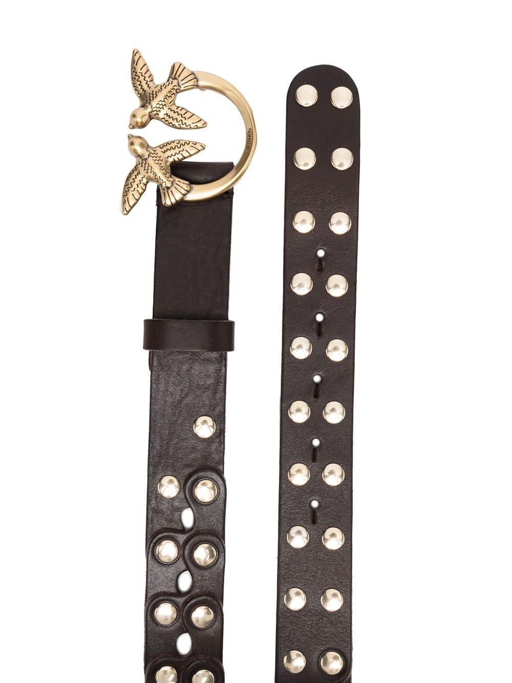 PINKO studded Love Bird belt | REVERSIBLE