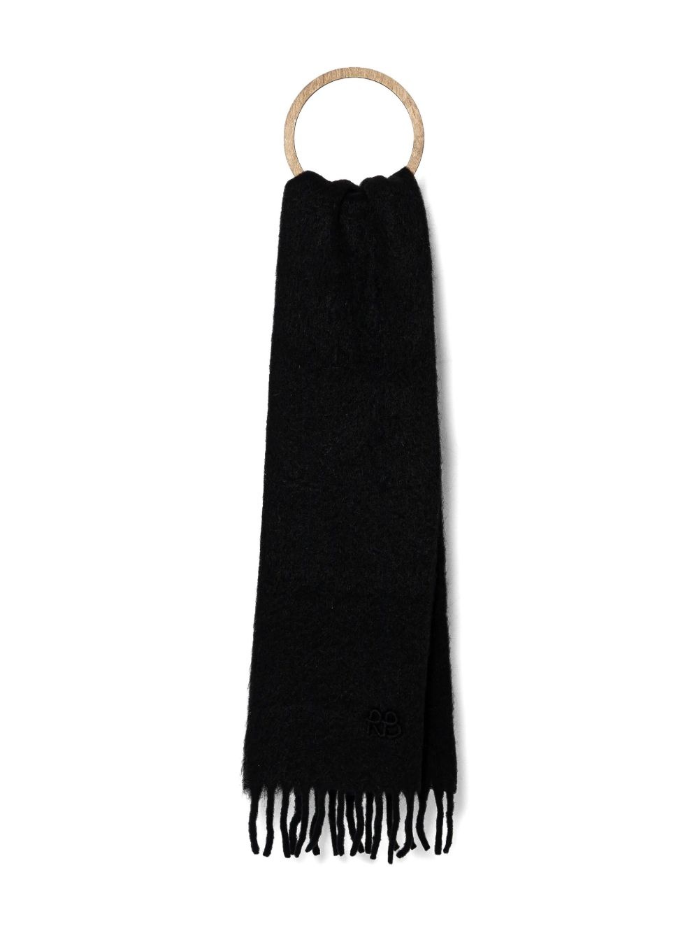 RUSLAN BAGINSKIY logo-embroidered scarf | REVERSIBLE