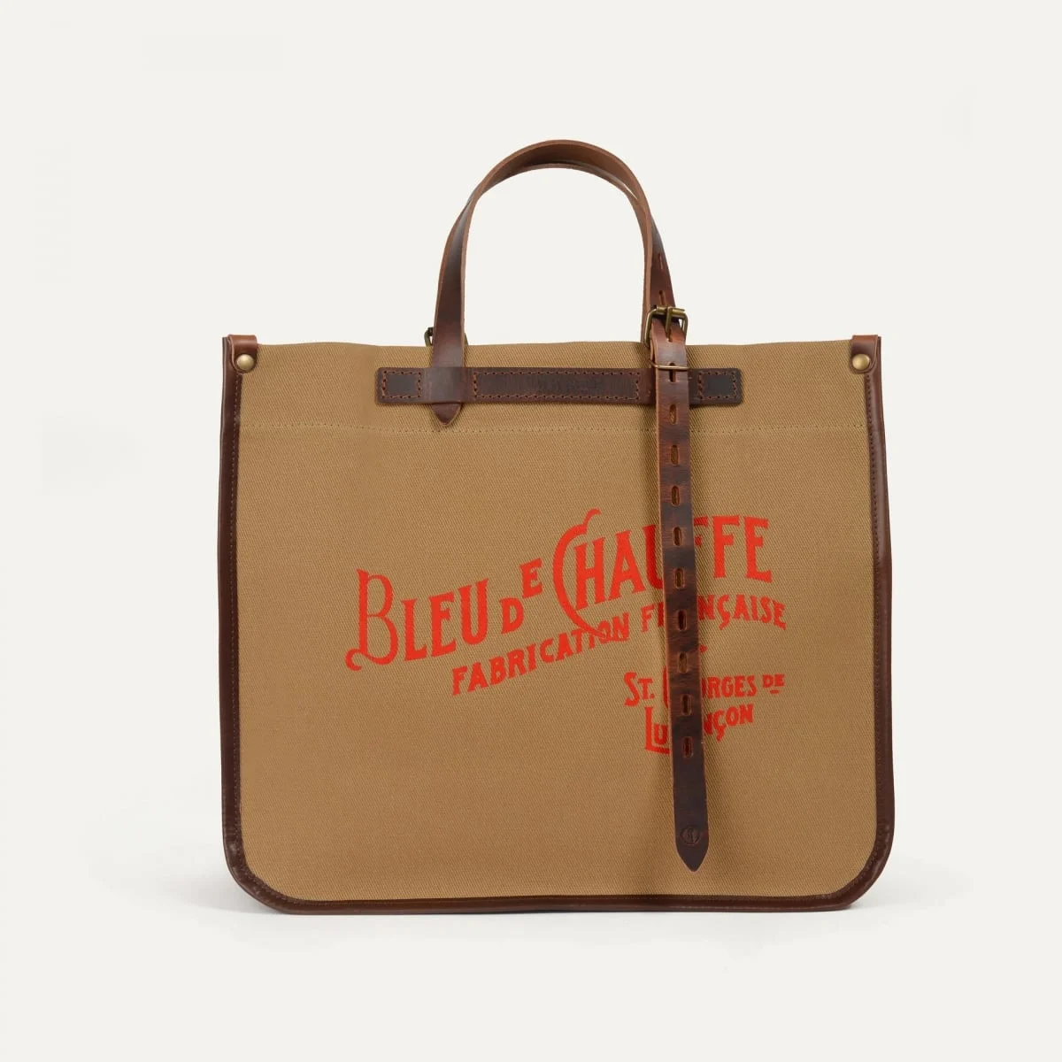 Bleu de Chauffe BAZAR TOTE BAG - CAMEL BM | REVERSIBLE