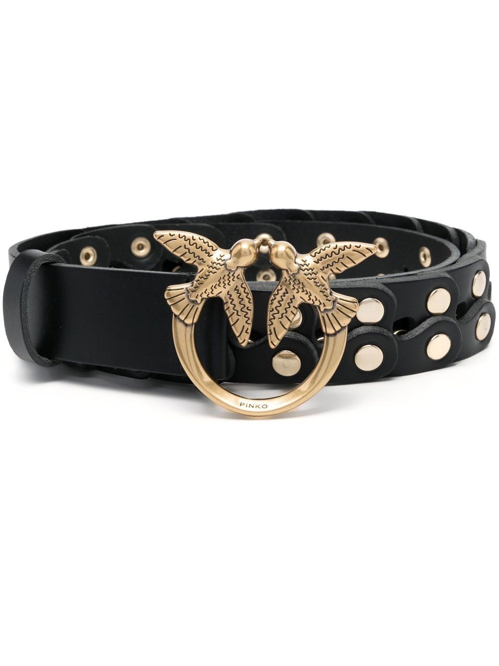 PINKO studded Love Bird belt | REVERSIBLE