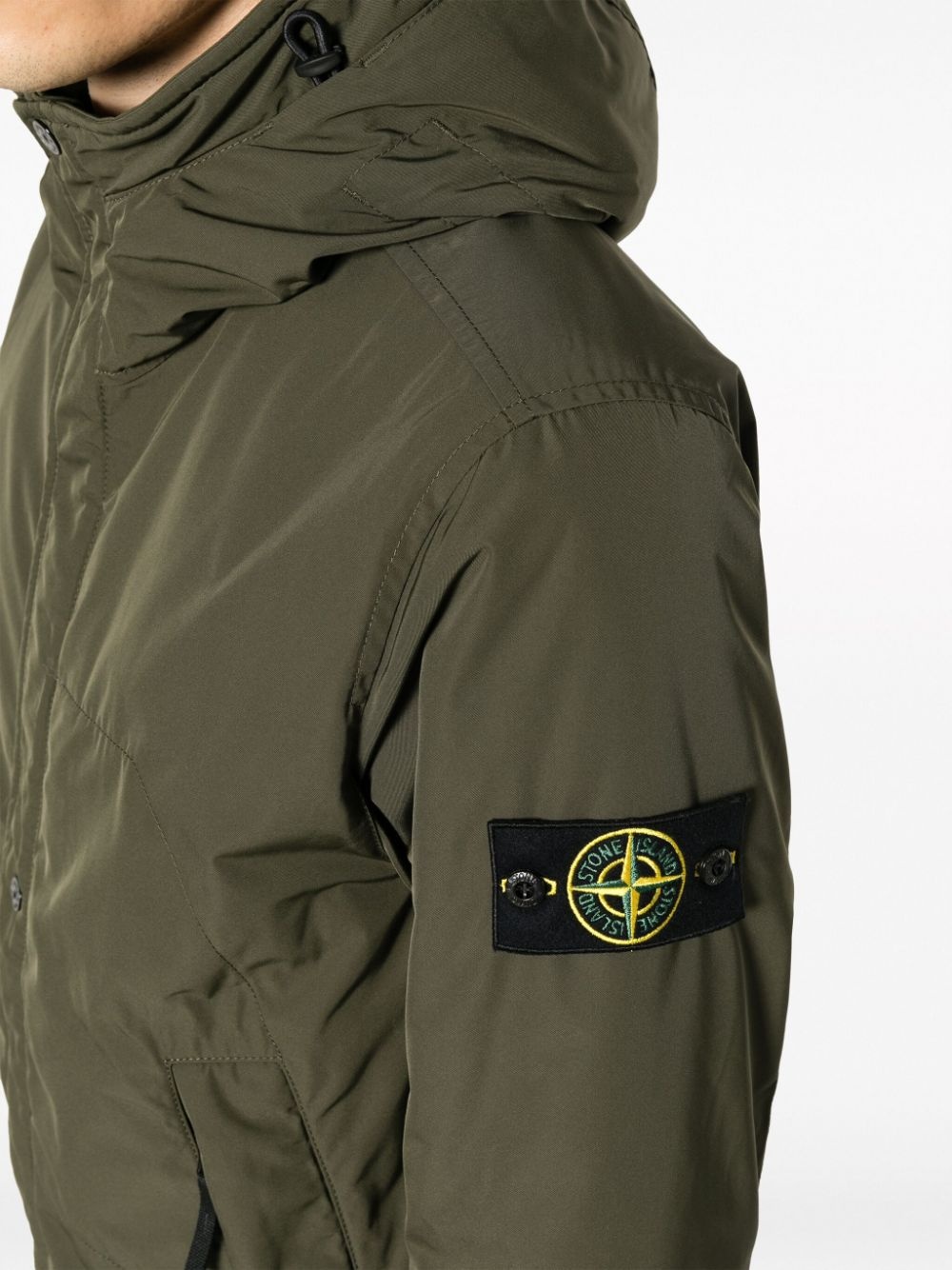 Stone Island Compass-logo hooded jacket | REVERSIBLE