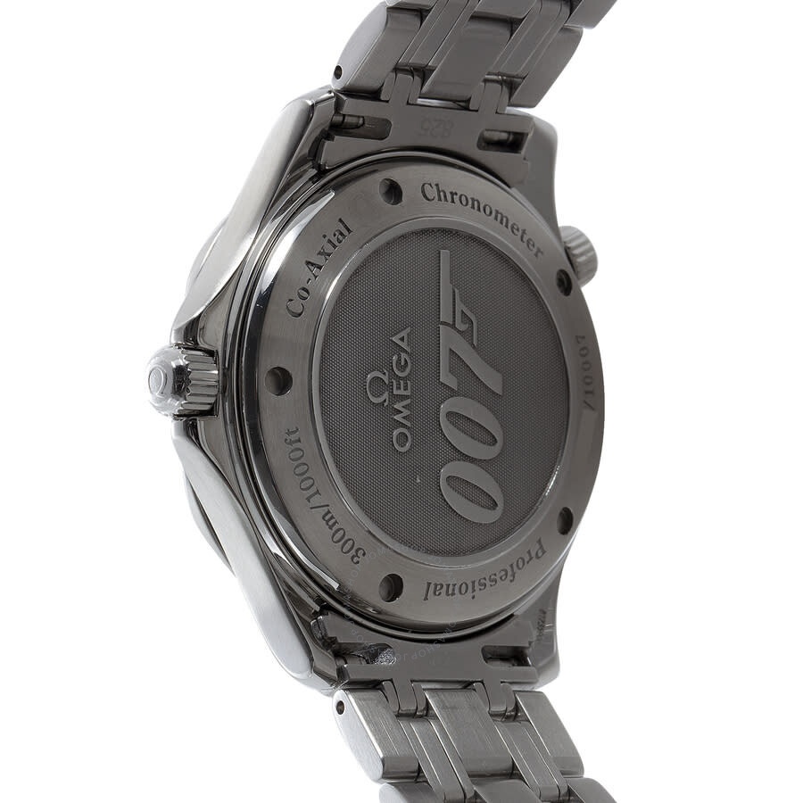 OMEGA Pre-owned Omega Seamaster James Bond 007 Automatic Blue Dial Men ...