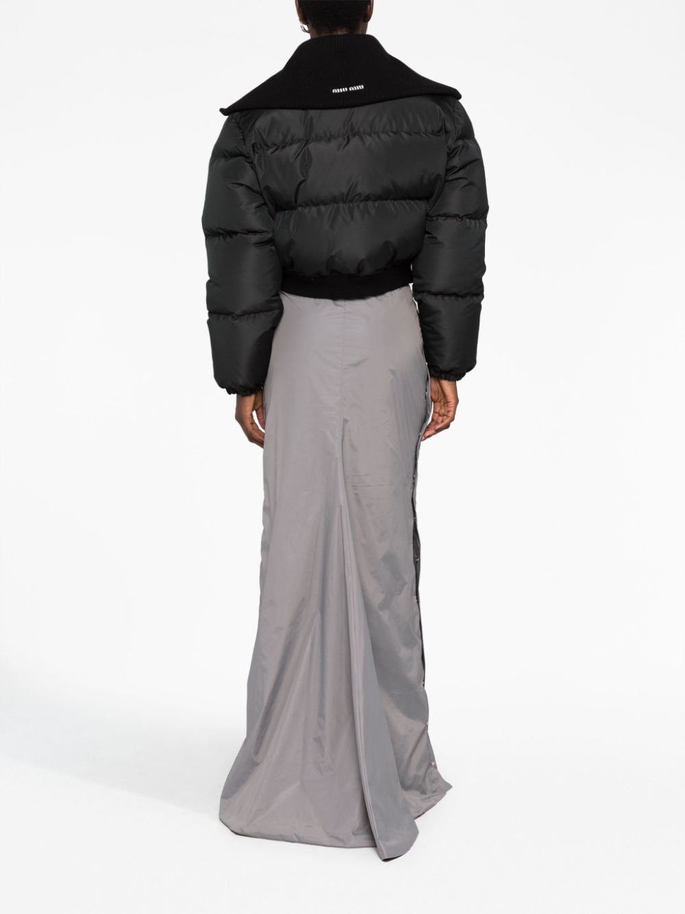 Miu Miu logo-print puffer jacket | REVERSIBLE