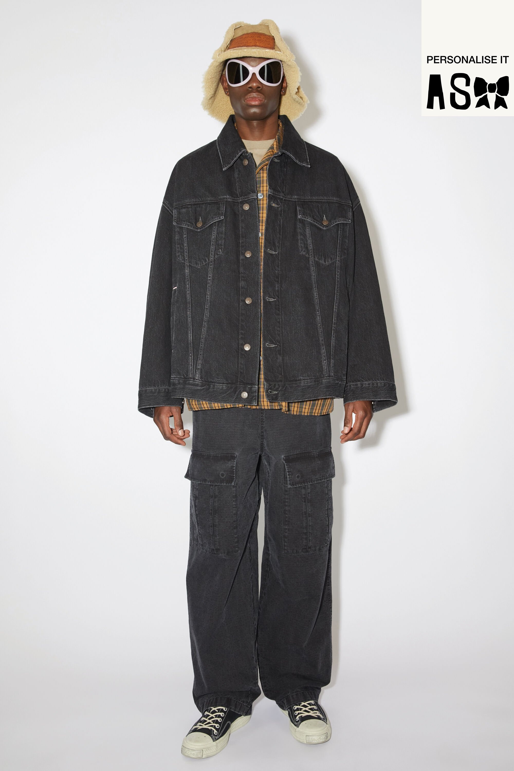 Acne Studios Denim jacket - Oversized unisex fit - Black Acne Studios Denim jacket - Oversized unisex fit - Black