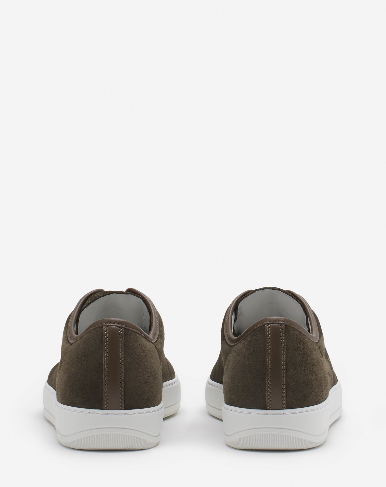 Lanvin DBB1 LEATHER AND SUEDE SNEAKERS | REVERSIBLE