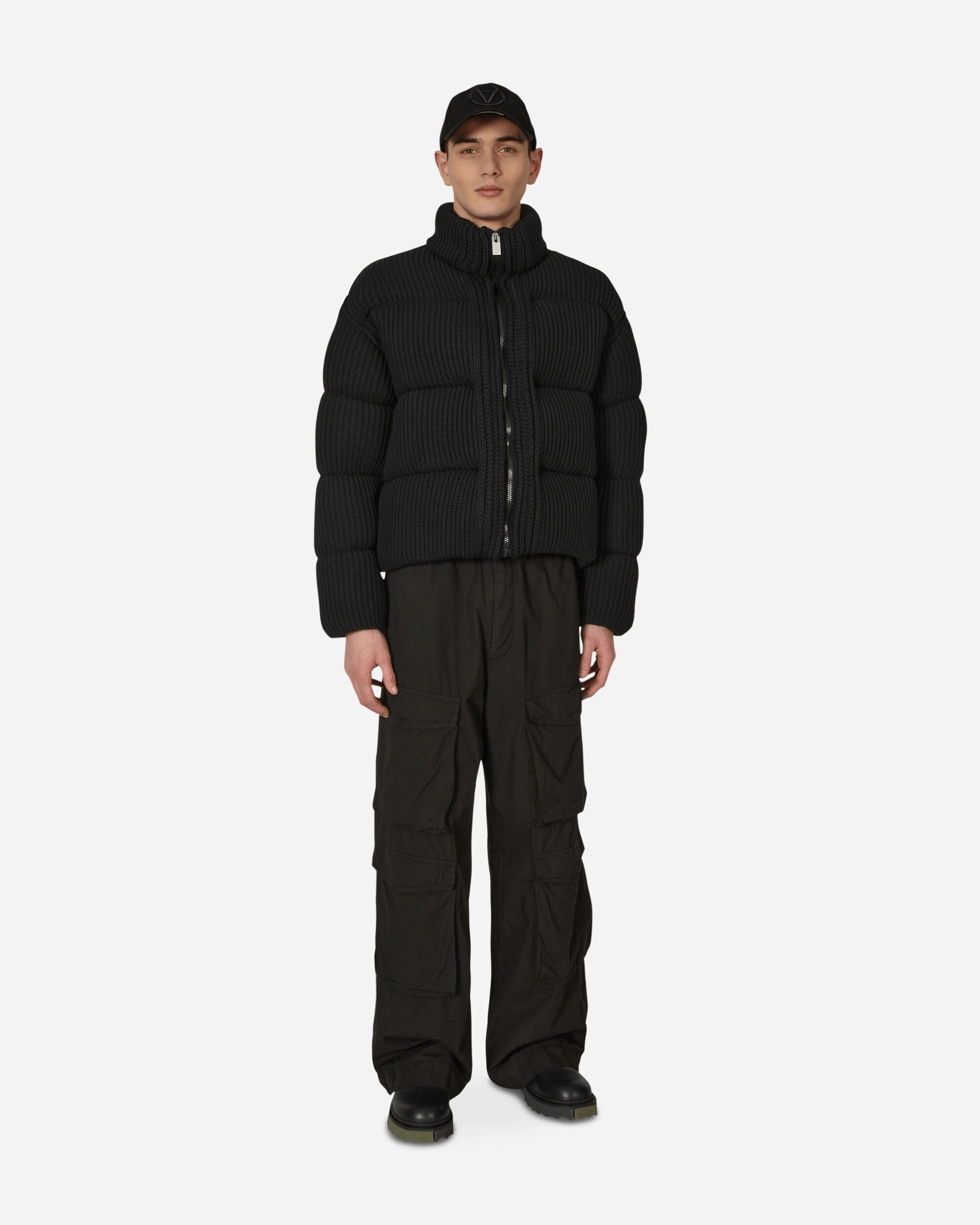 Moncler 6 Moncler 1017 ALYX 9SM Cardigan Down Jacket Black | slamjam ...