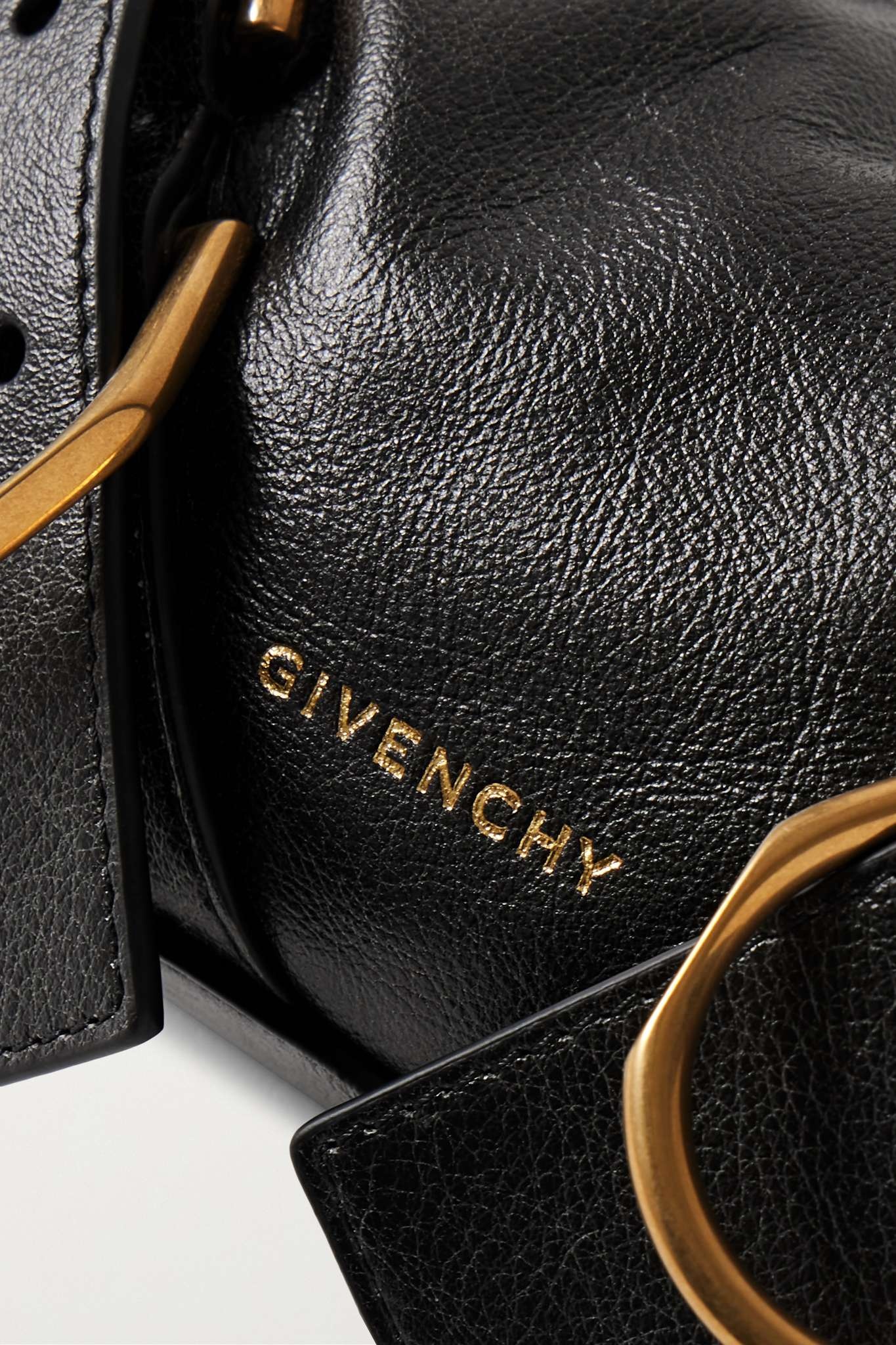 Givenchy Voyou mini textured-leather shoulder bag | REVERSIBLE