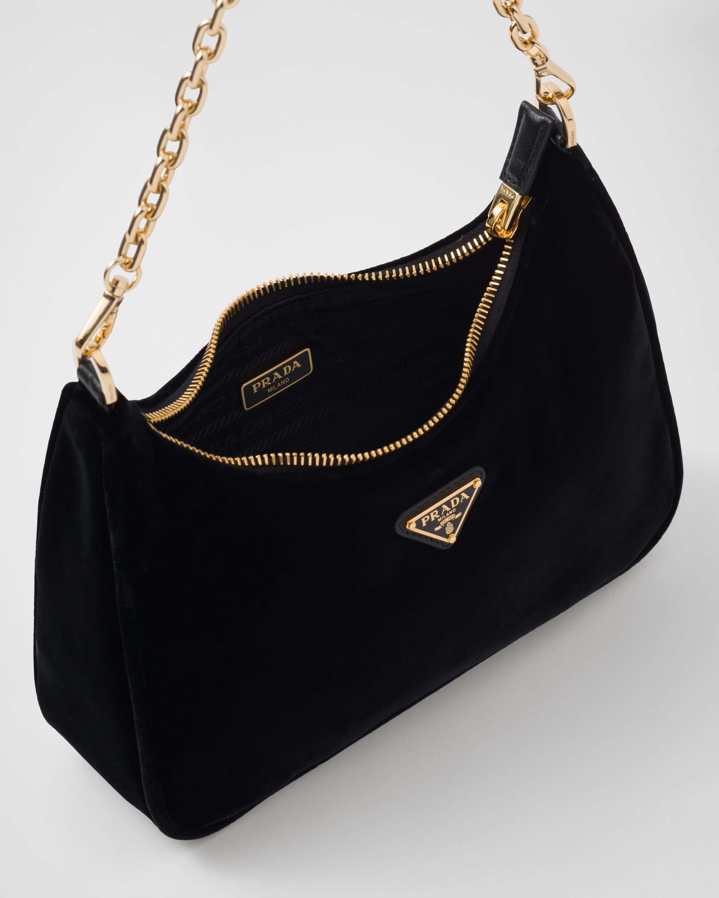 Prada Prada Re-Edition velvet mini-bag | REVERSIBLE