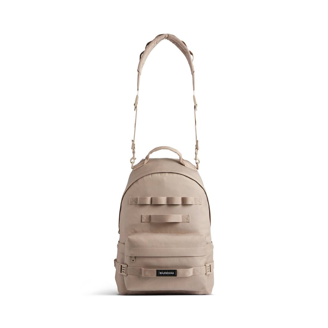 BALENCIAGA Men's Army Medium Multicarry Backpack in Beige | REVERSIBLE