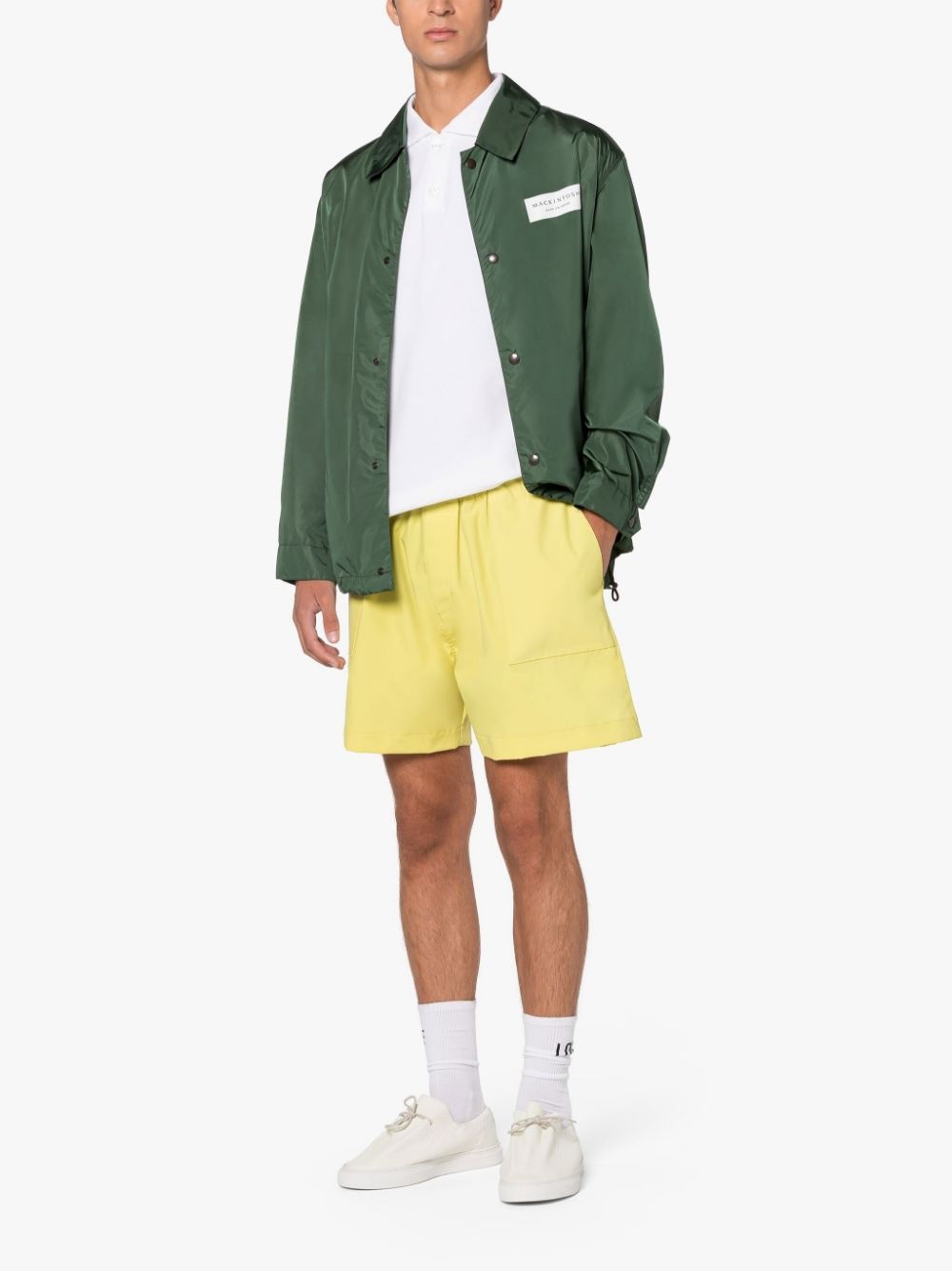 Mackintosh TEEMING ARMY NYLON PACKABLE COACH JACKET | REVERSIBLE