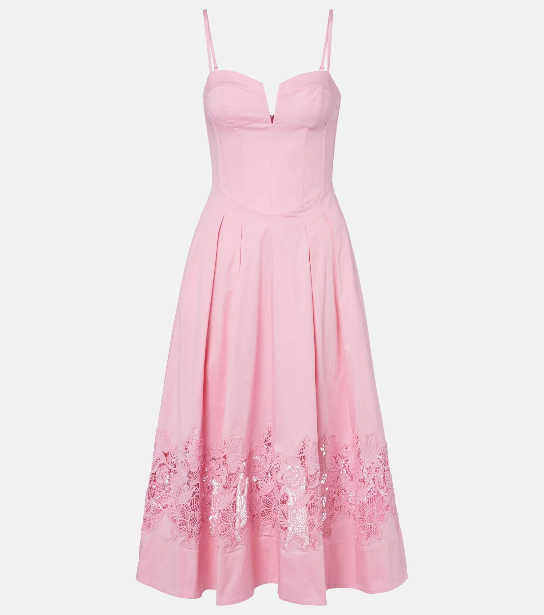 REBECCA VALLANCE Montreux cotton-blend bustier dress - P01203602 ...