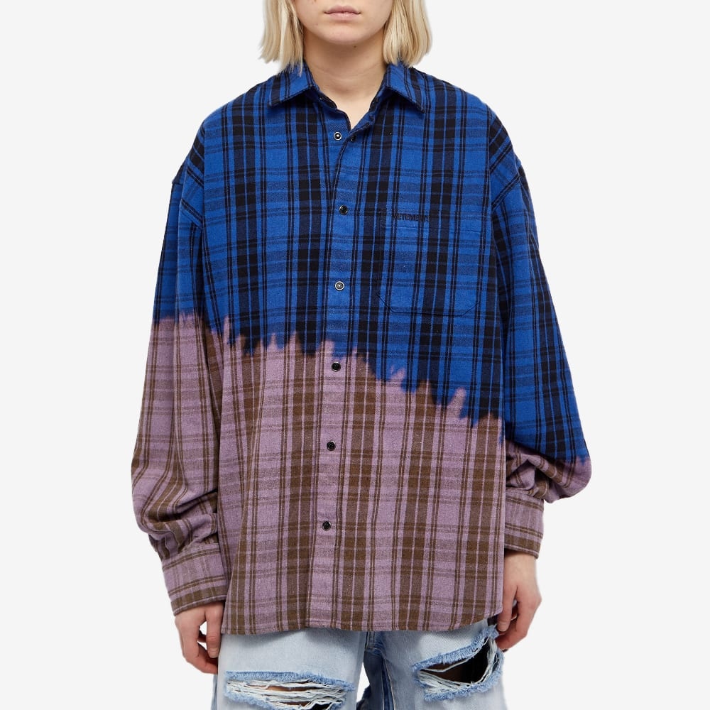 VETEMENTS VETEMENTS Bleached Flannel Shirt | REVERSIBLE