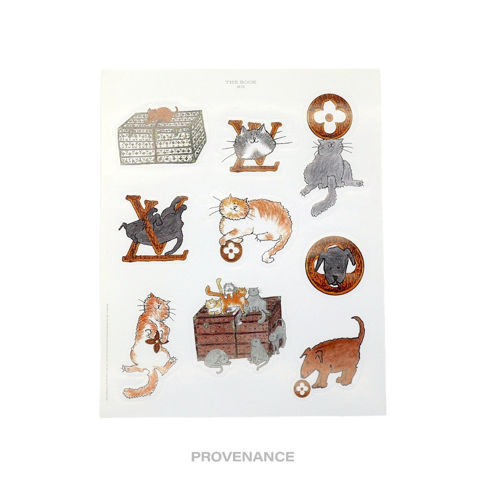 Louis Vuitton Louis Vuitton Sticker Set Sheet - THE BOOK #9 ...