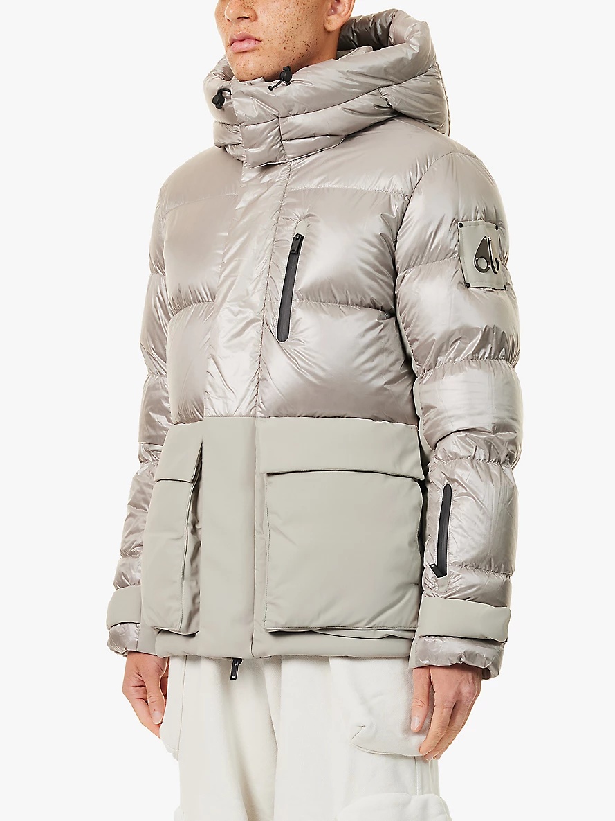 MOOSE KNUCKLES Adams Peak panelled shell-down jacket | REVERSIBLE