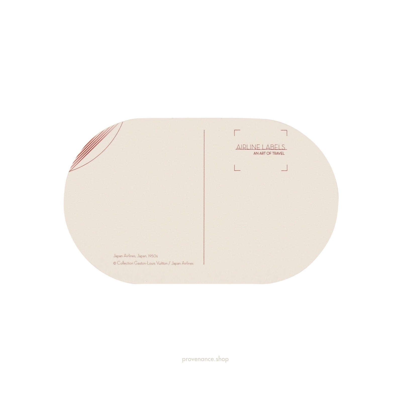 Louis Vuitton Louis Vuitton Airline Label Postcard Sticker - JAPAN ...