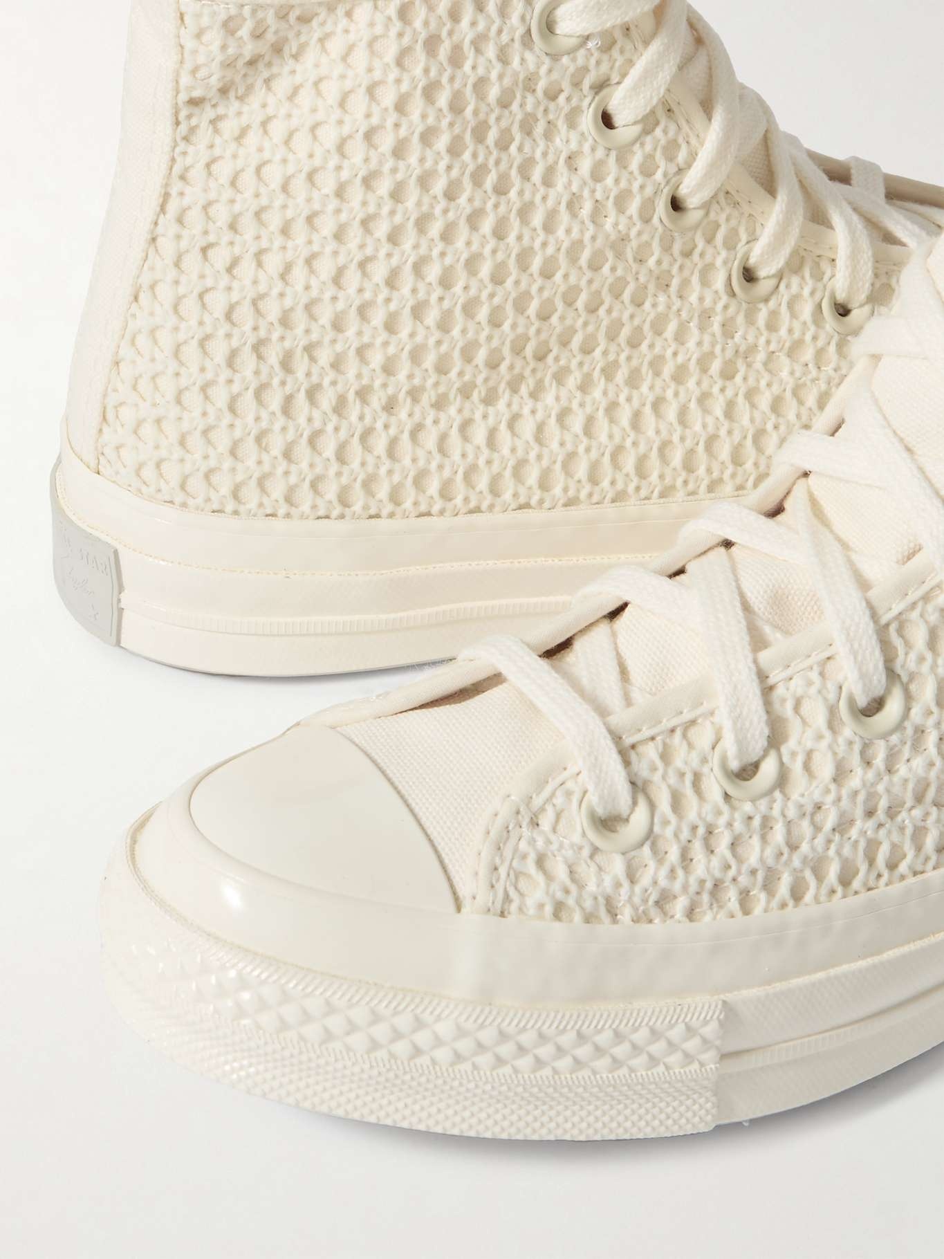 Converse Chuck 70 crocheted and canvas high-top sneakers | REVERSIBLE