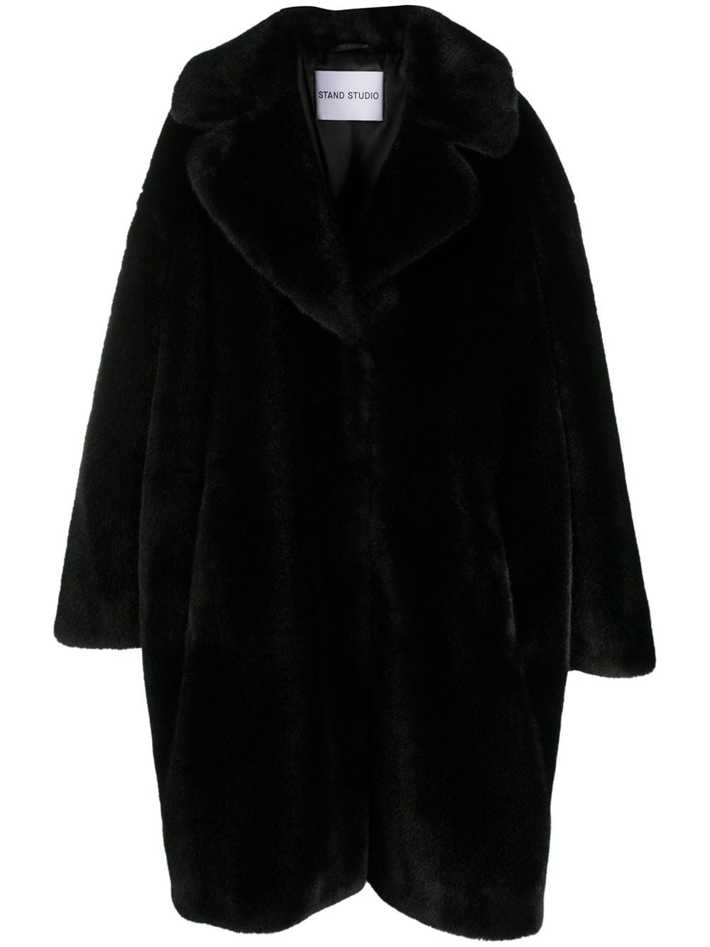 STAND STUDIO Camille Cocoon teddy style coat | REVERSIBLE