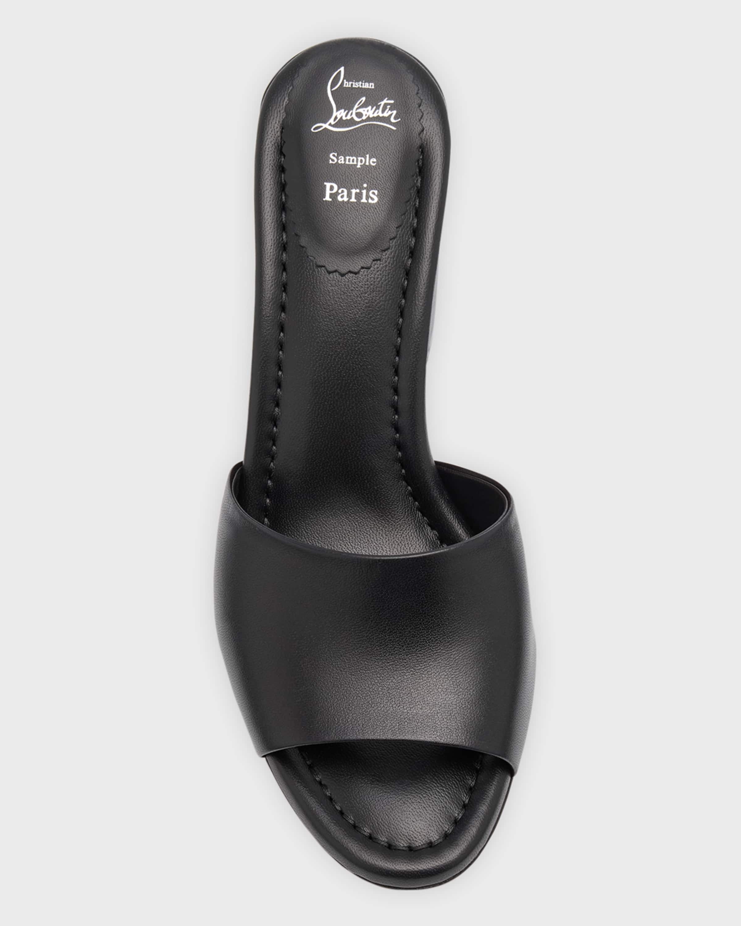 Christian Louboutin Jane Leather Red Sole Mule Sandals | REVERSIBLE