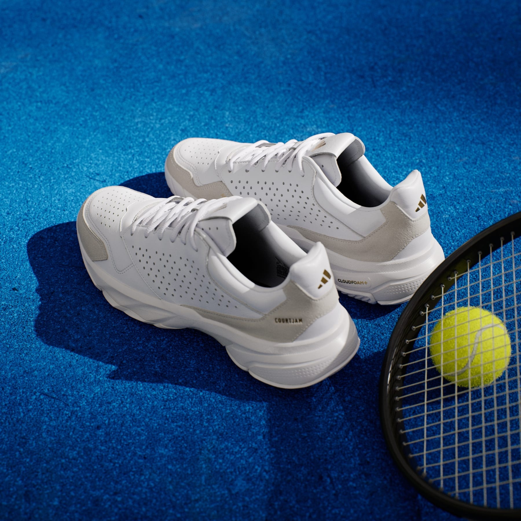 adidas Courtjam Control 3 Premium Tennis Shoes | REVERSIBLE