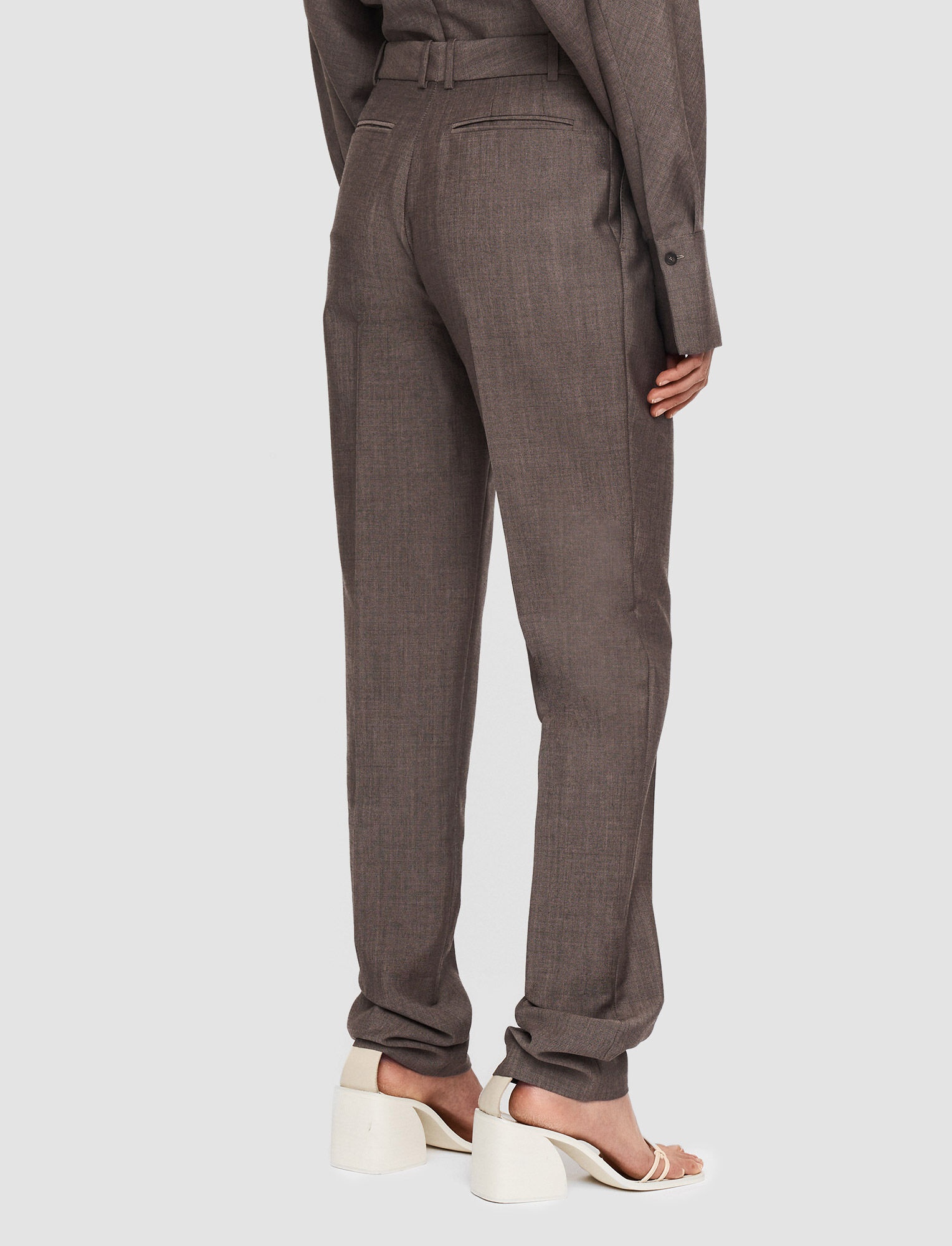 JOSEPH Tailoring Wool Turnchapel Trousers | REVERSIBLE