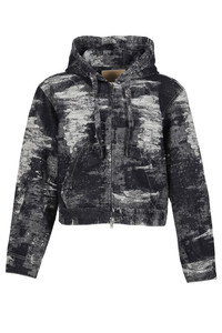 TAAKK DENIM HOODIE / ONE WASH | REVERSIBLE