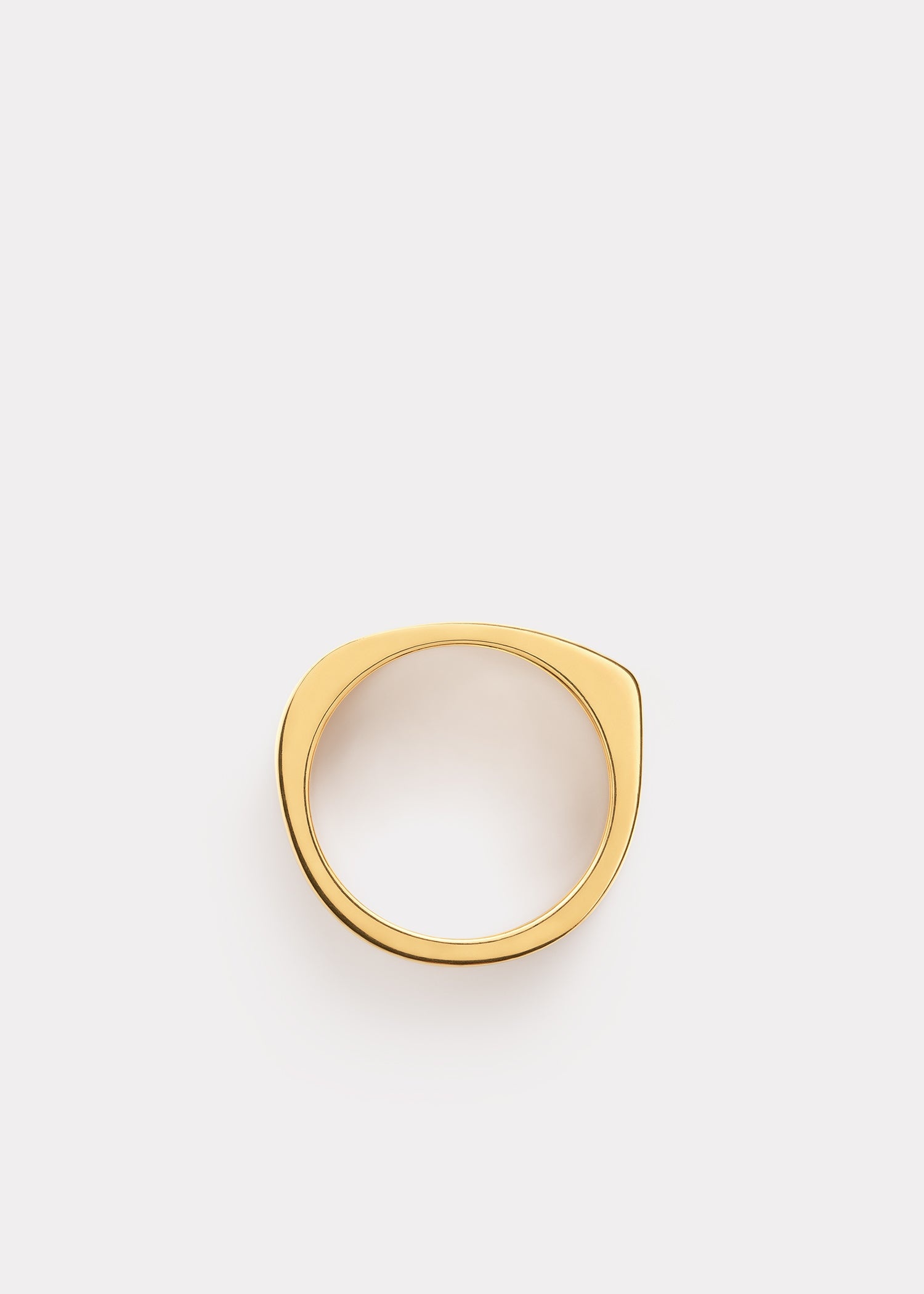 Totême Signature ring ecru/gold | REVERSIBLE