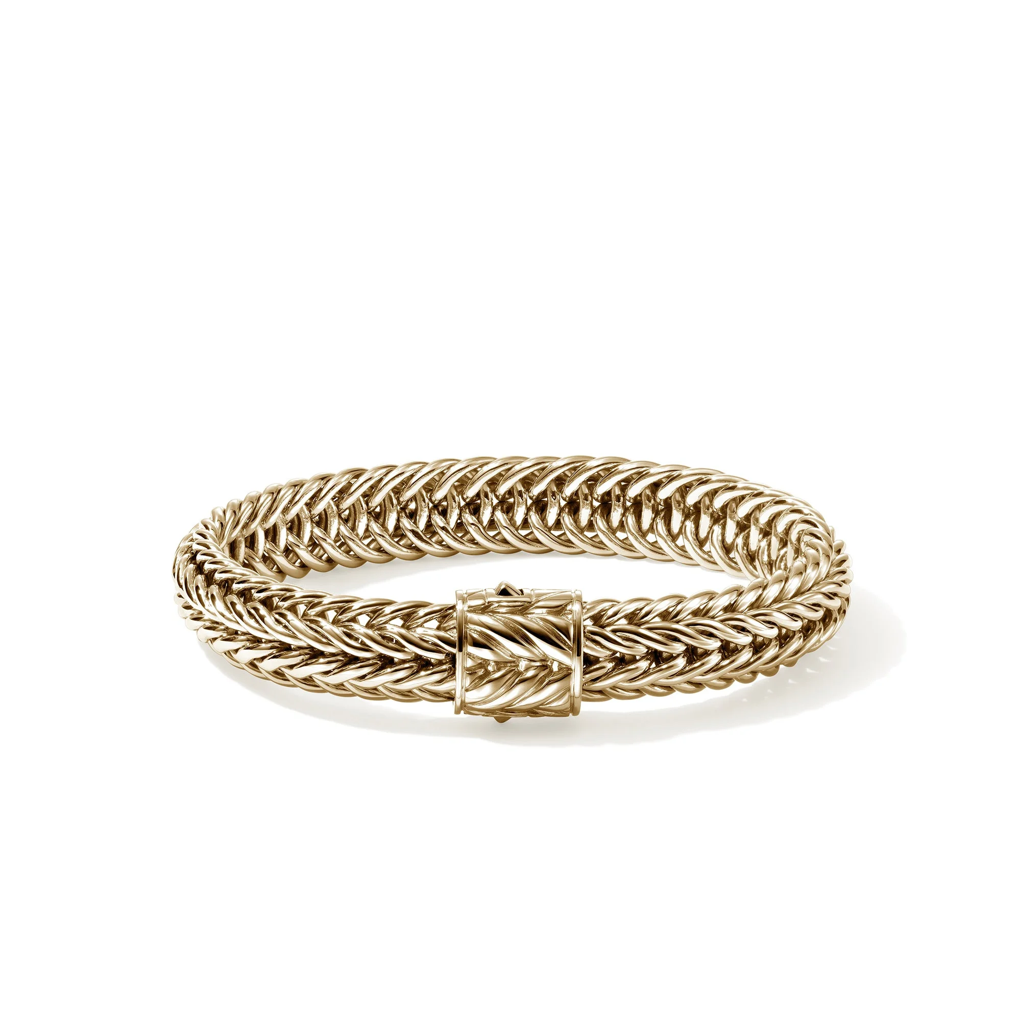JOHN HARDY Icon Chevron Bracelet, Gold, 12MM - BUGG90609 | REVERSIBLE
