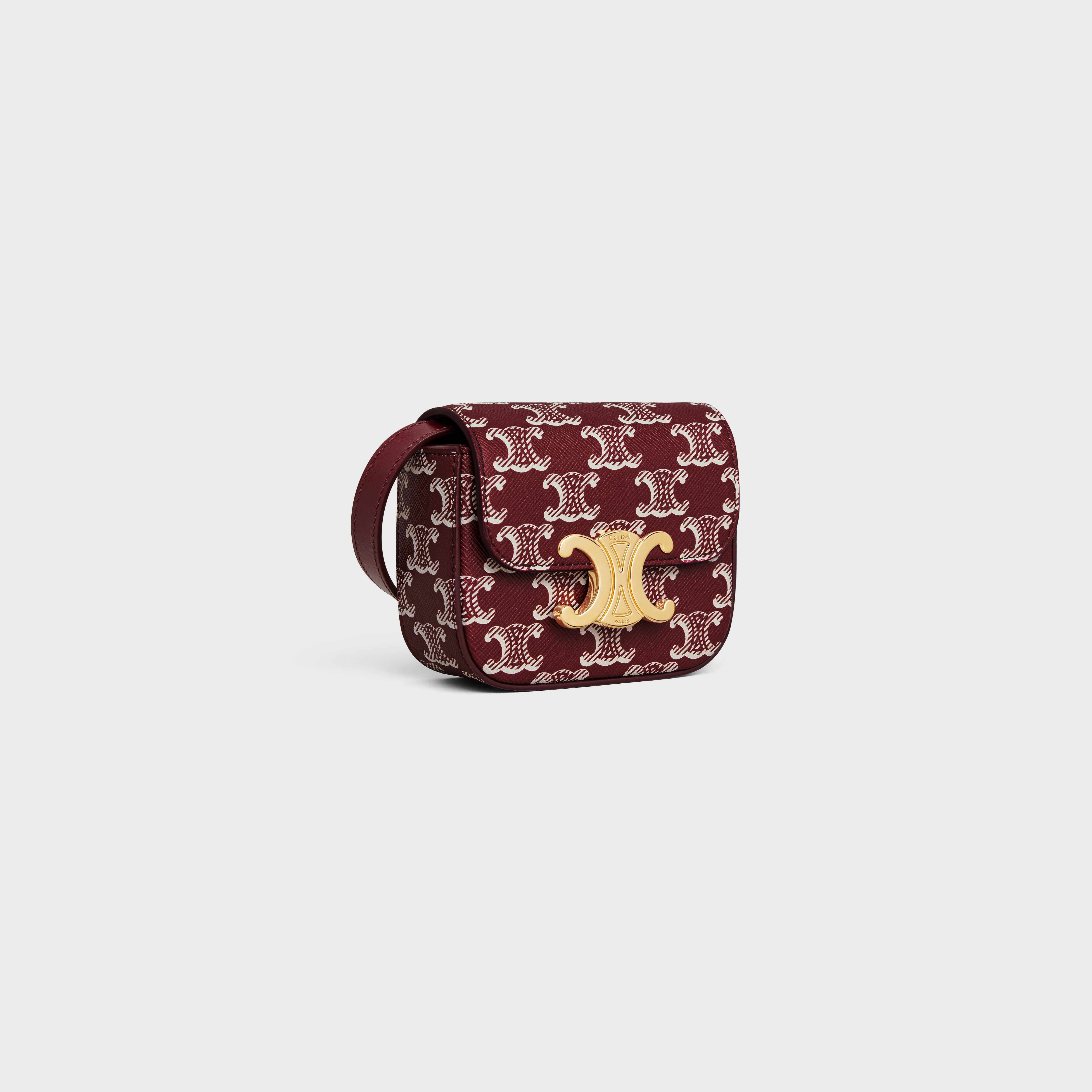 CELINE MINI CLAUDE in TRIOMPHE CANVAS TWO-TONE | REVERSIBLE