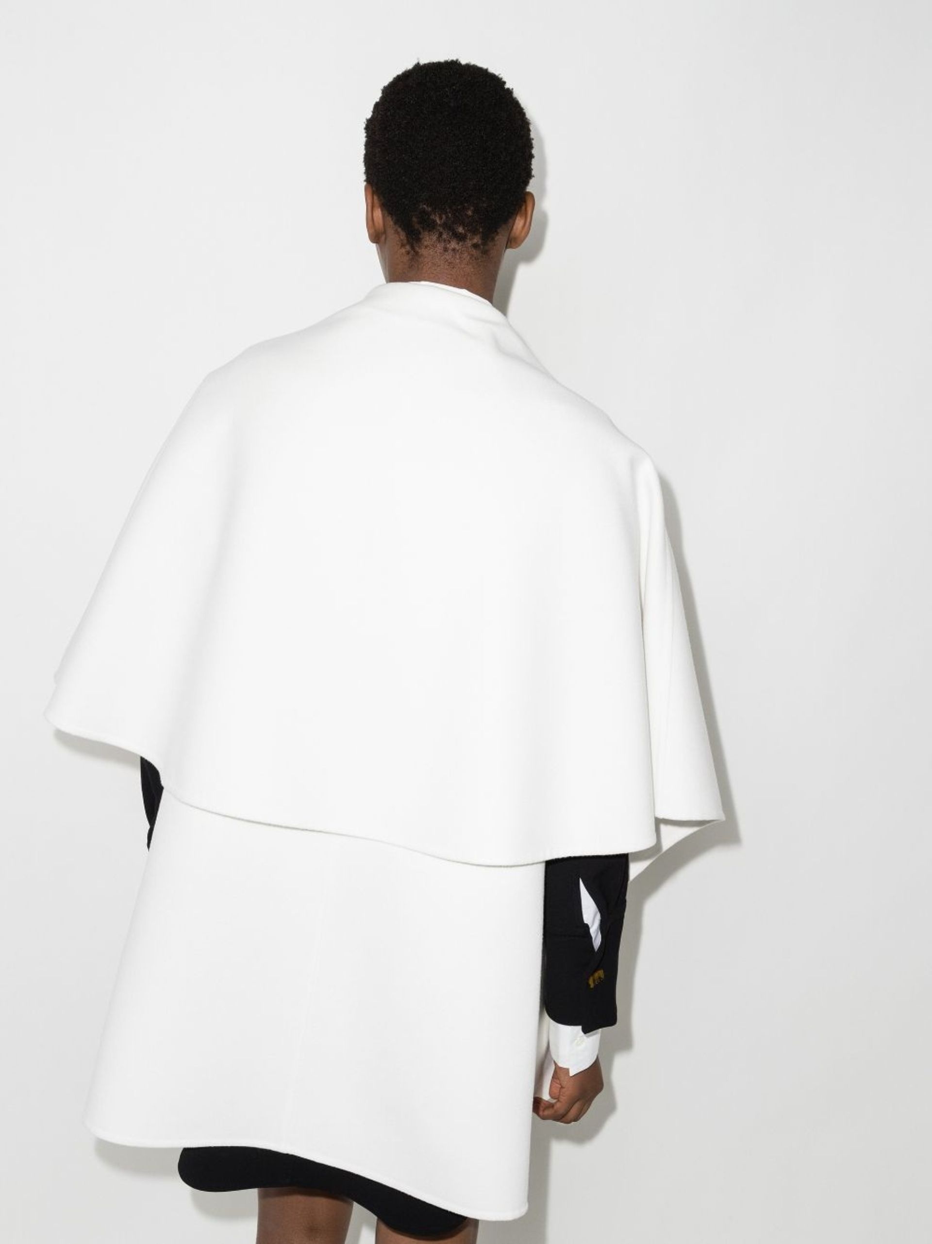 Valentino draped wool cape coat | REVERSIBLE