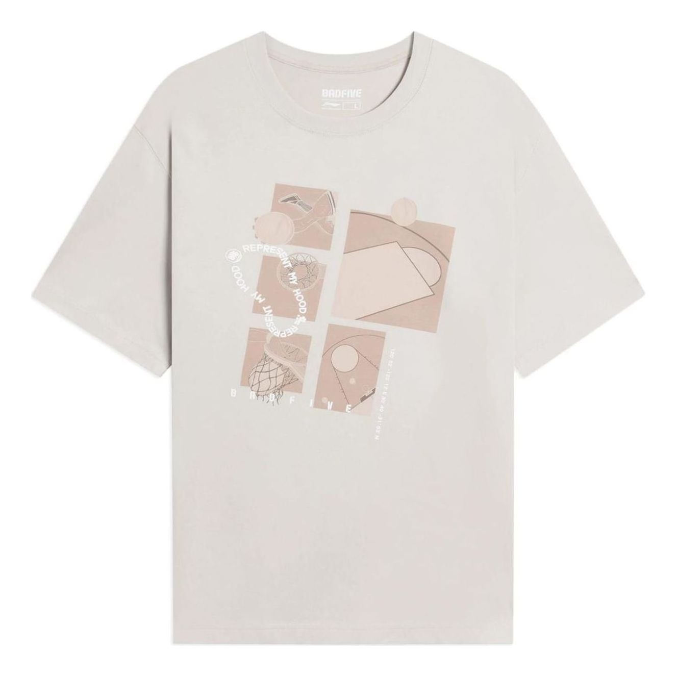Li-Ning Li-Ning BadFive Hood Graphic Shanghai City Limited T-shirt ...